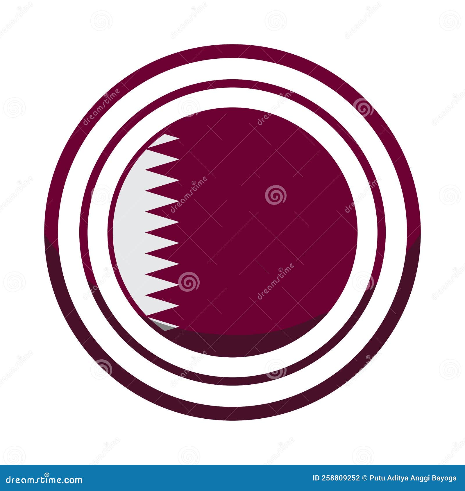 Qatar flag badge stock vector. Illustration of logo - 258809252