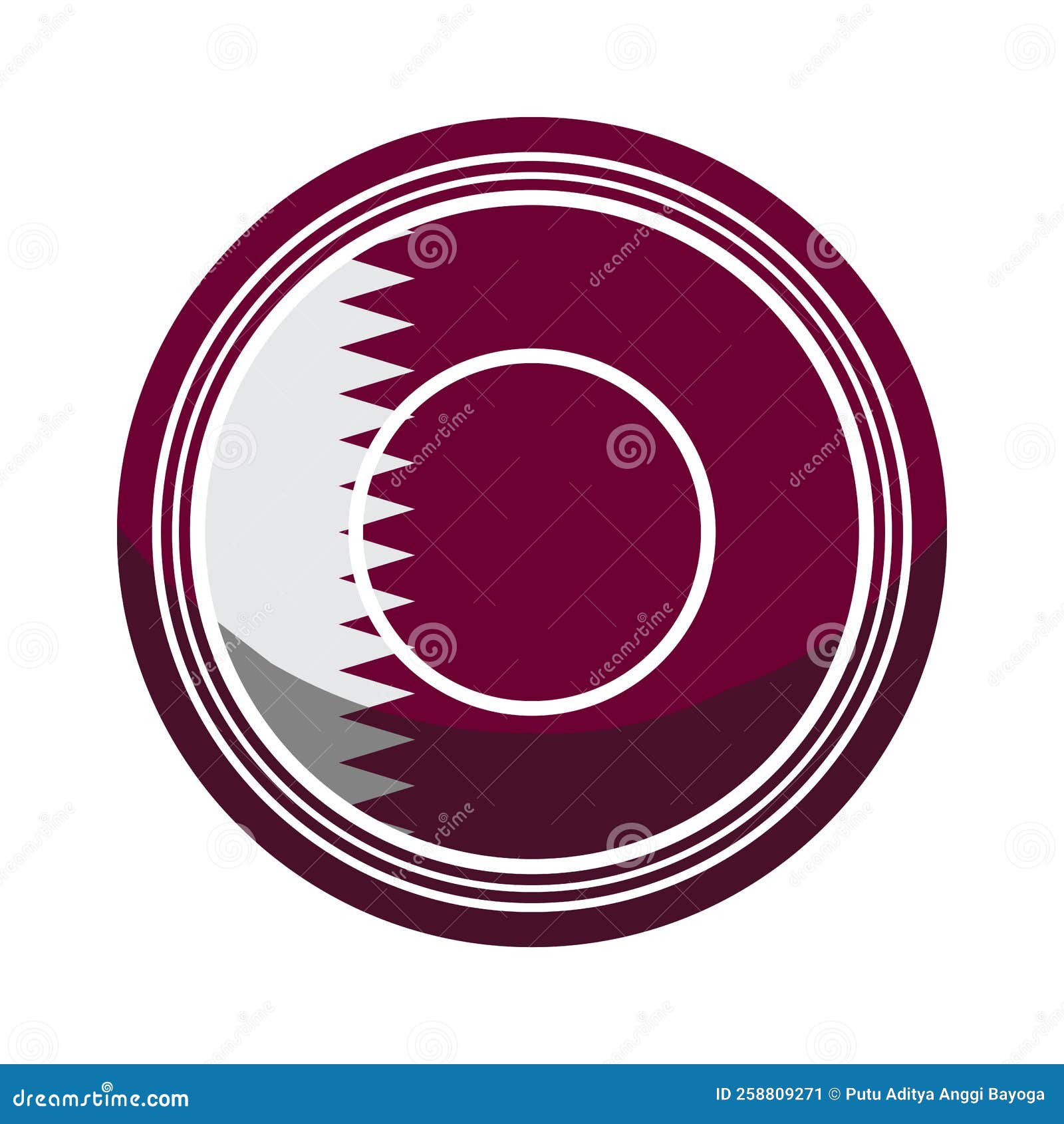 Qatar flag badge stock vector. Illustration of design - 258809271