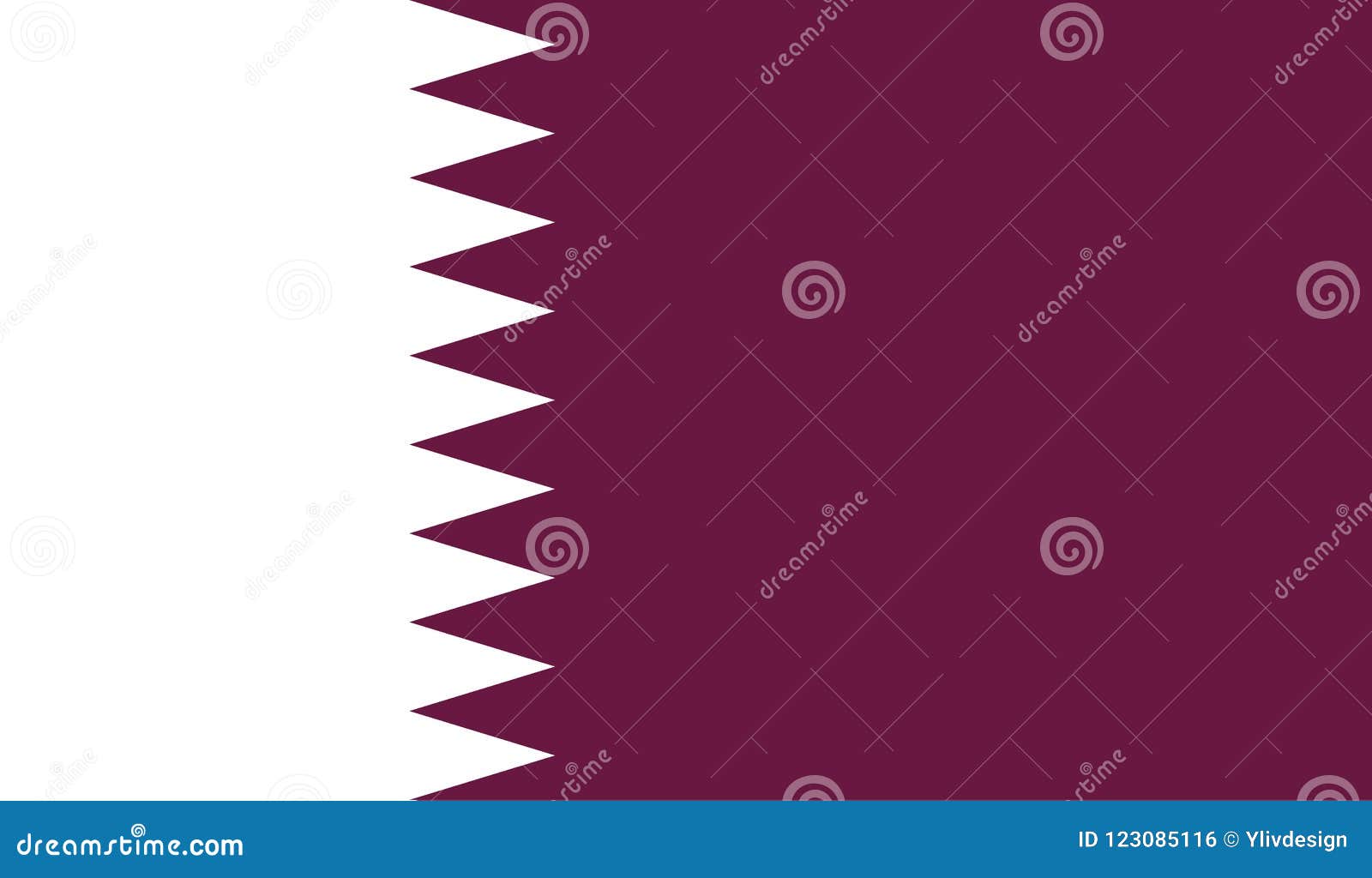 Qatar flag image stock illustration. Illustration of banner - 123085116