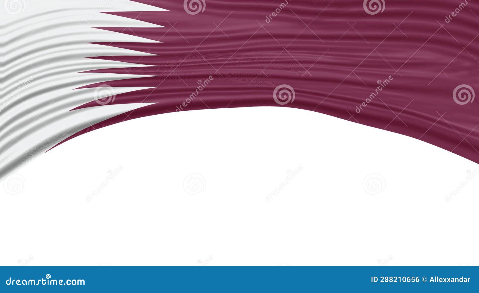Qatar Flag Wave, National Flag Stock Illustration - Illustration of ...