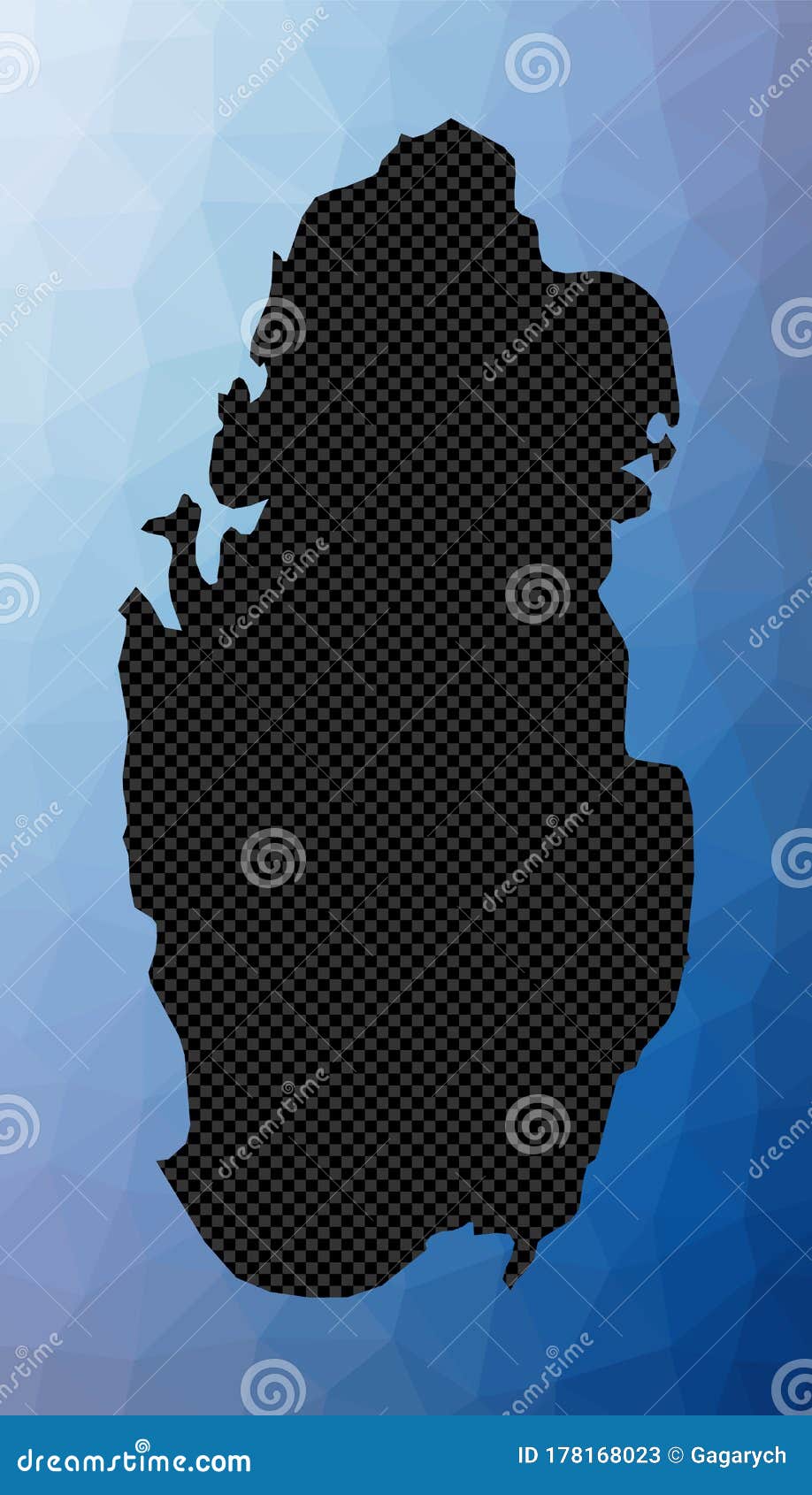 Qatar geometric map. stock vector. Illustration of digital - 178168023