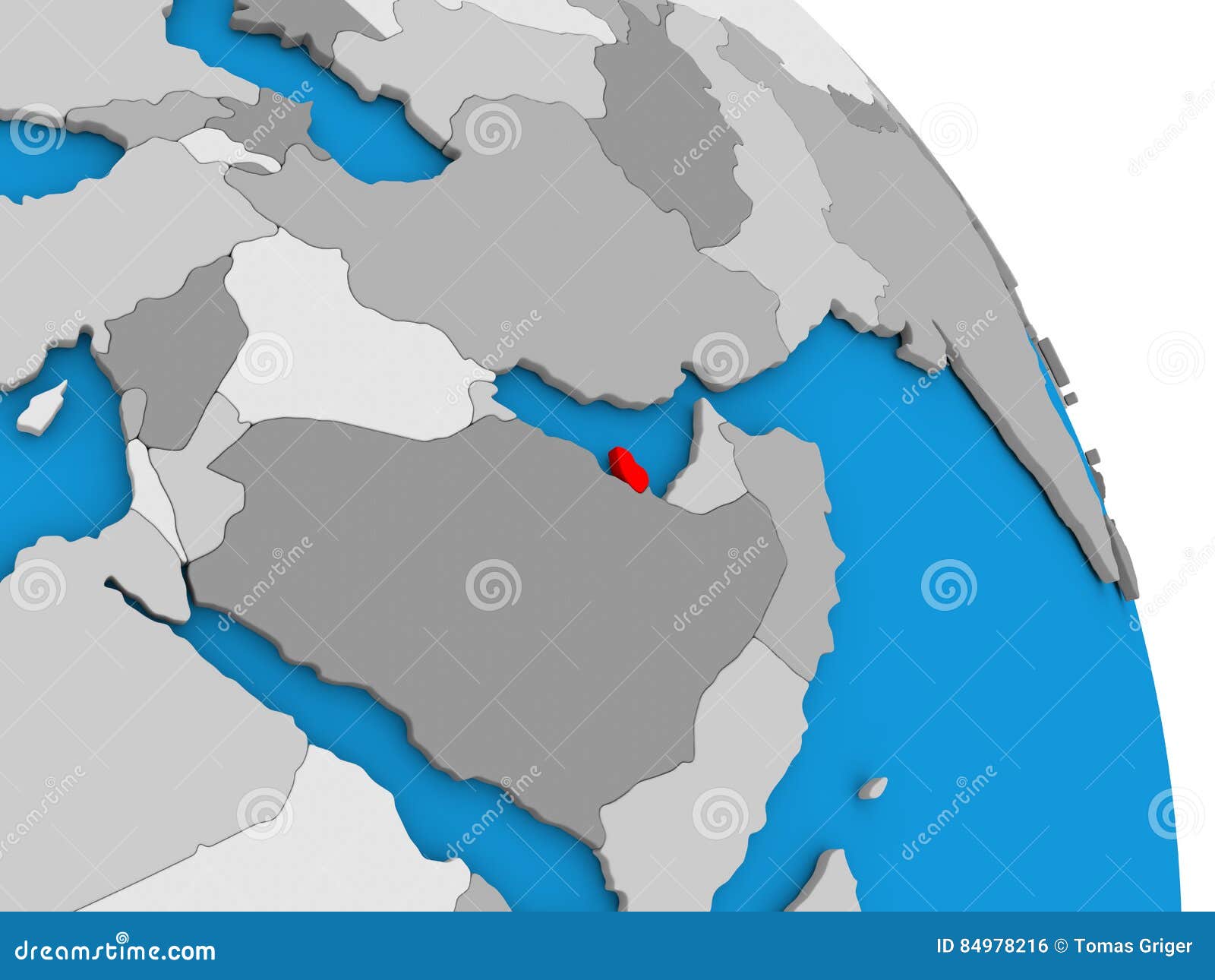 Qatar on globe stock illustration. Illustration of travel - 84978216