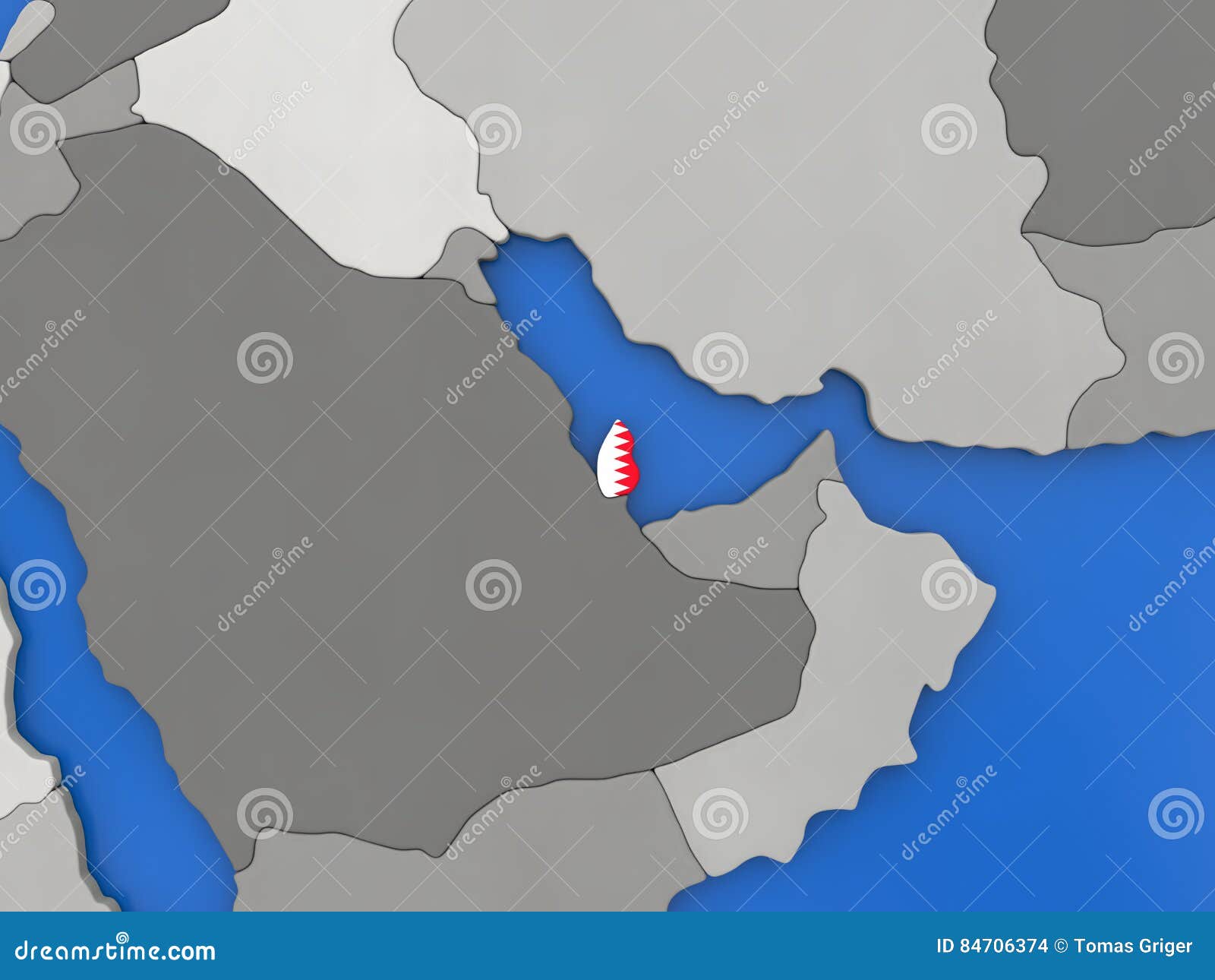 Qatar on globe stock illustration. Illustration of qatar - 84706374