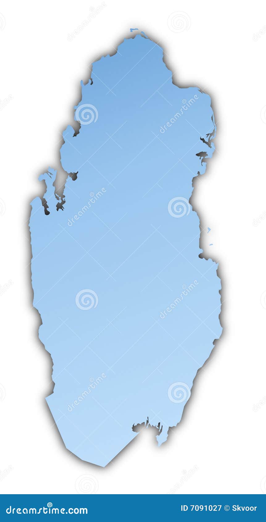 Qatar Map Cartoon Vector | CartoonDealer.com #8653309