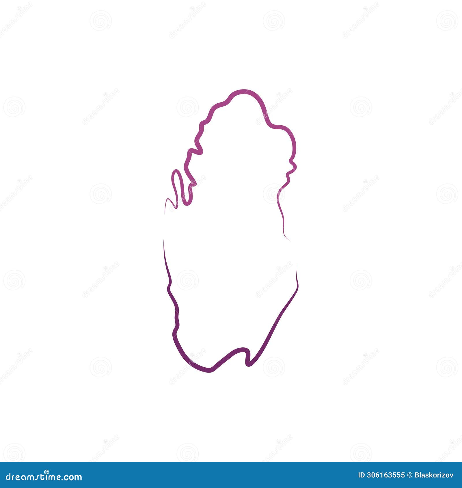 Qatar map logo vector icon stock vector. Illustration of symbol - 306163555