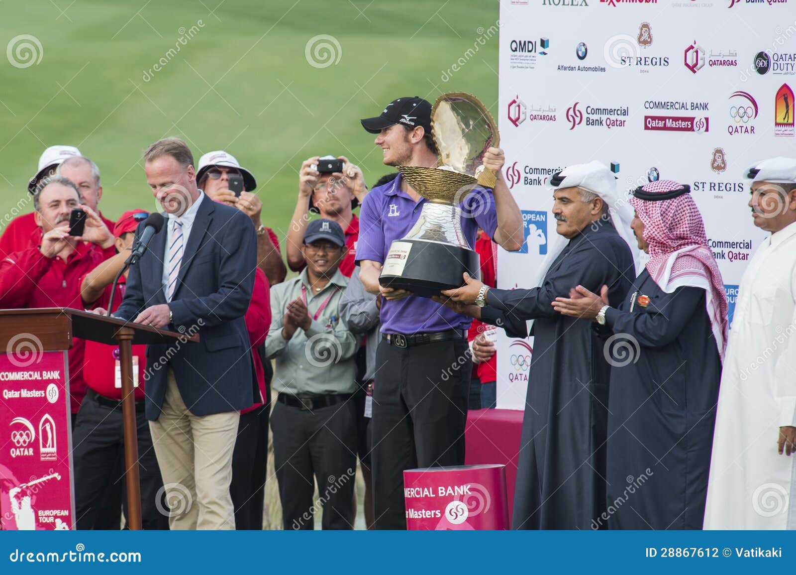 Qatar Masters 2013 editorial photography. Image of commercial - 28867612