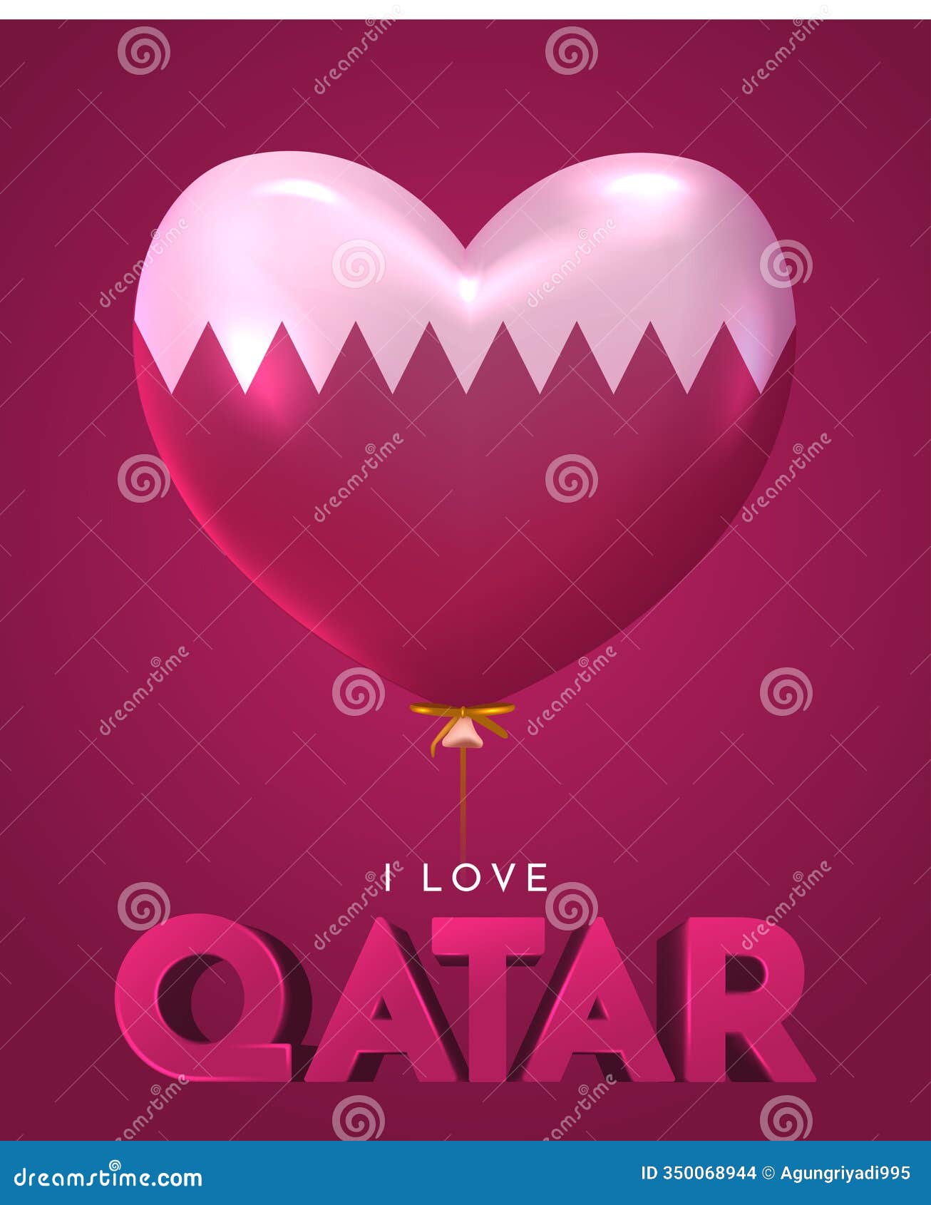 Qatar National Day Design Illustration Vector Background Stock ...