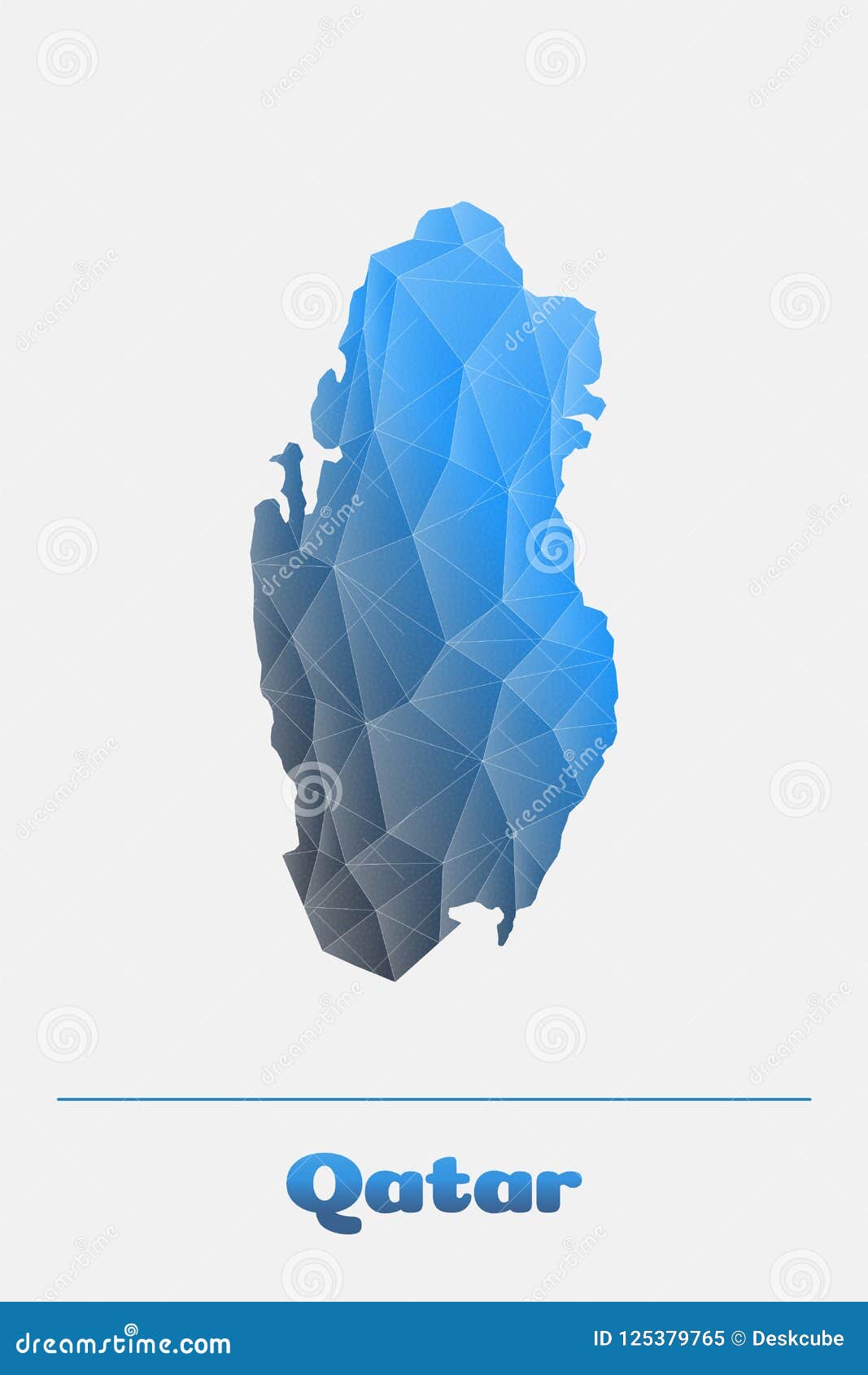 Qatar Network Map. Vector Logo Illustration Stock Vector - Illustration ...