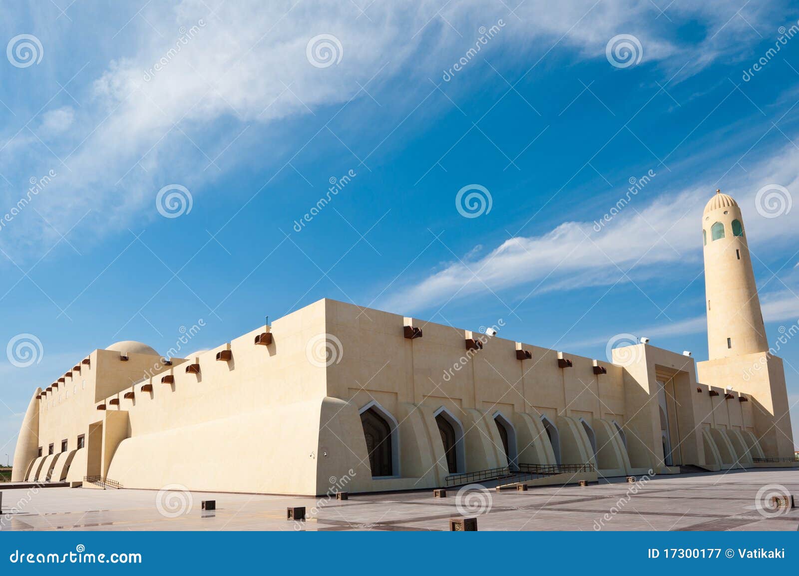 Qatar state mosque stock image. Image of prayer, construction - 17300177