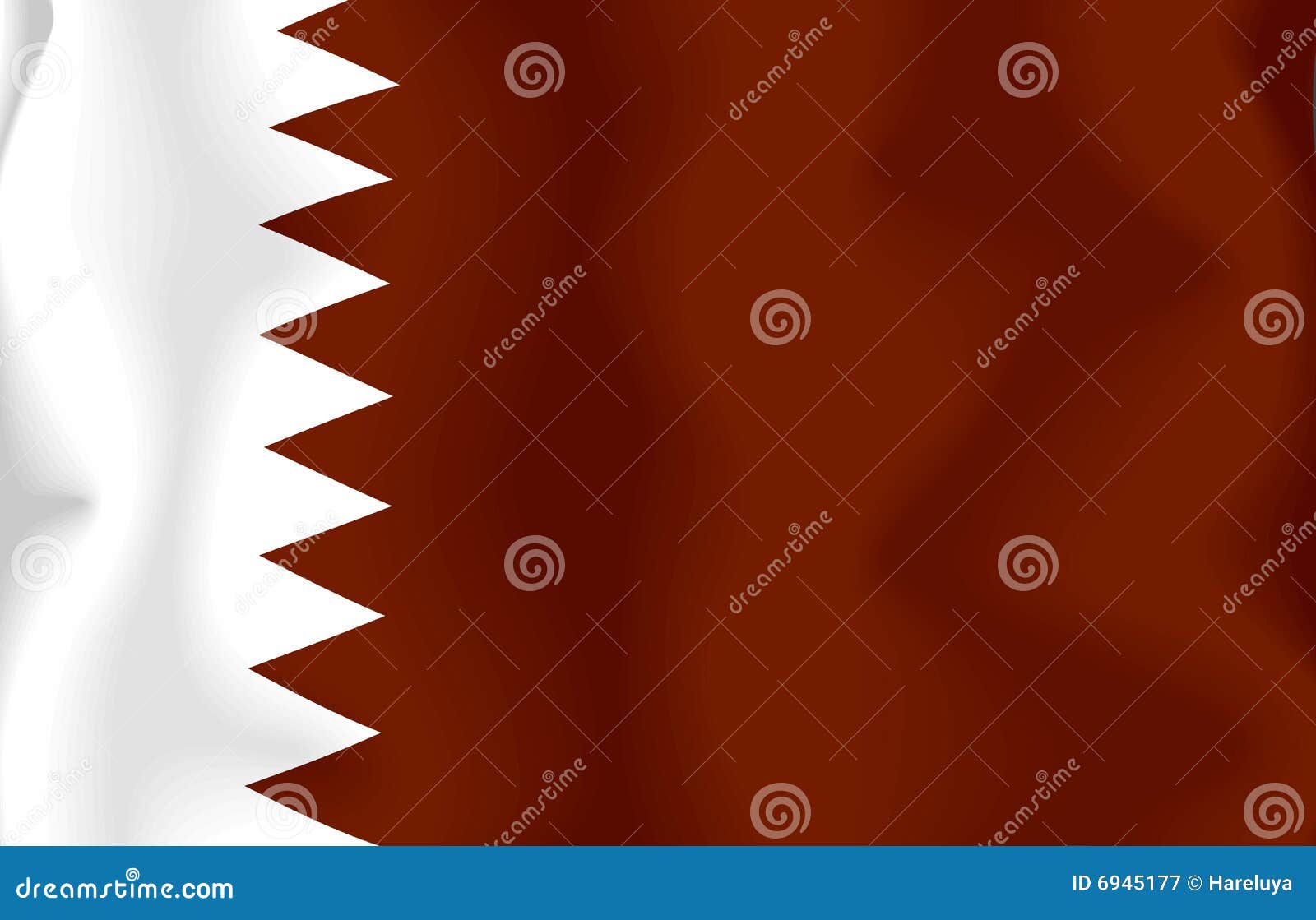 Qatari Flag stock illustration. Illustration of national - 6945177