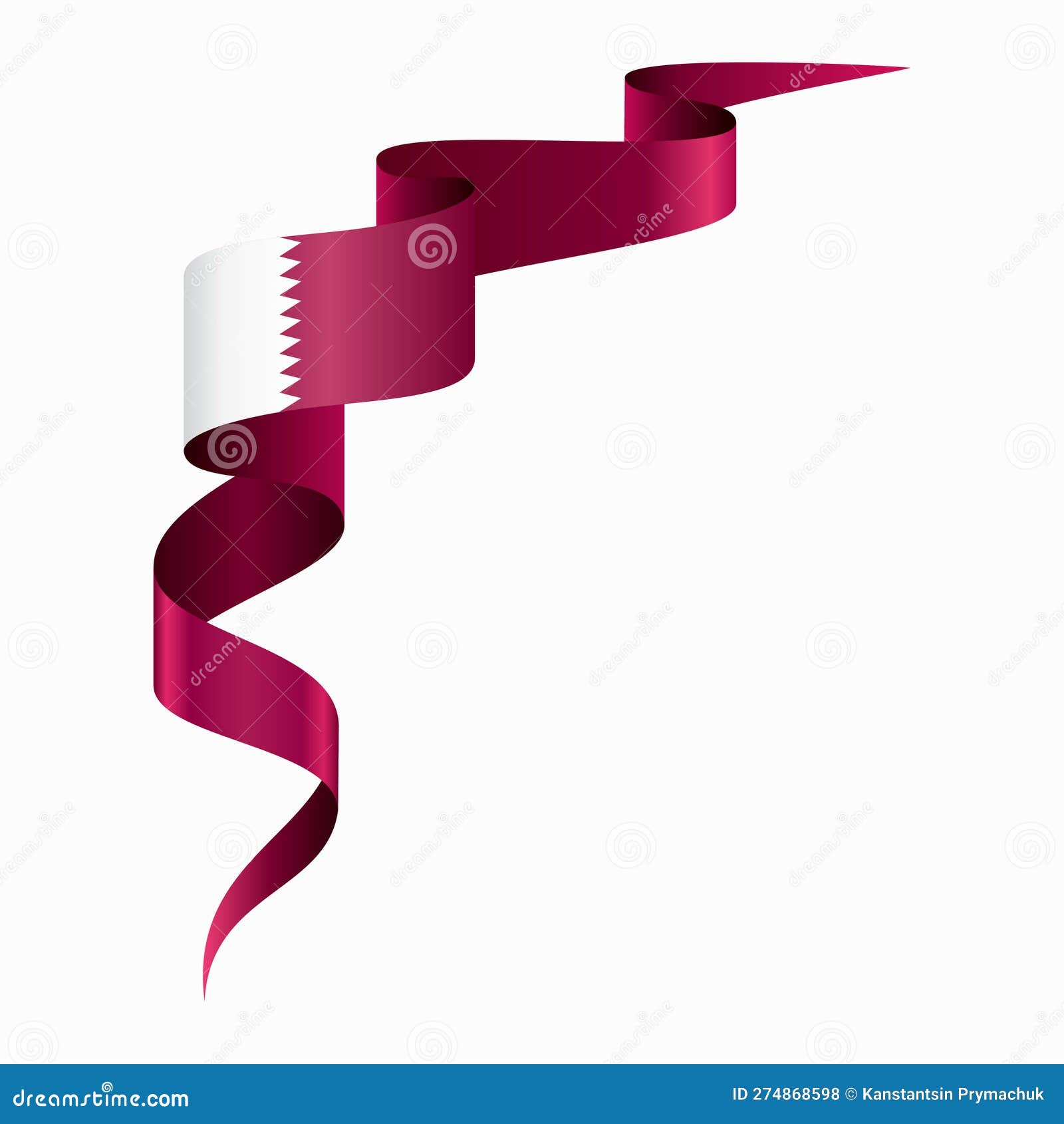 Qatari Flag Wavy Abstract Background. Vector Illustration. Stock Vector ...