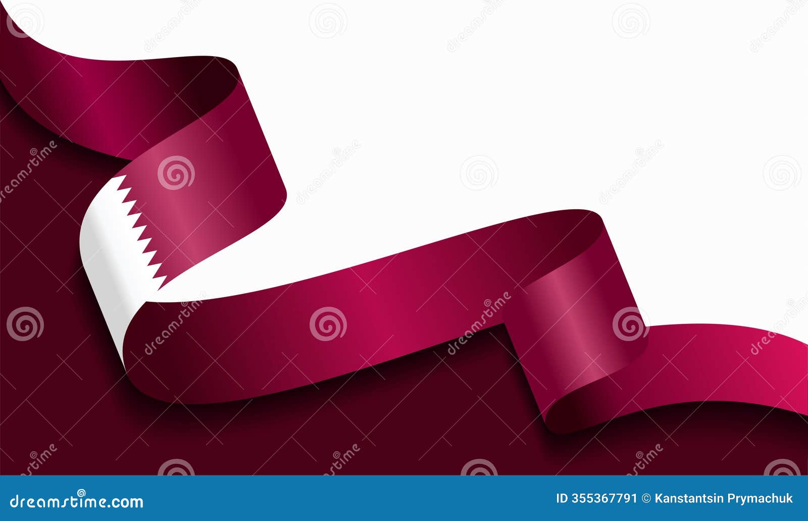 Qatari Flag Wavy Abstract Background. Vector Illustration. Stock ...