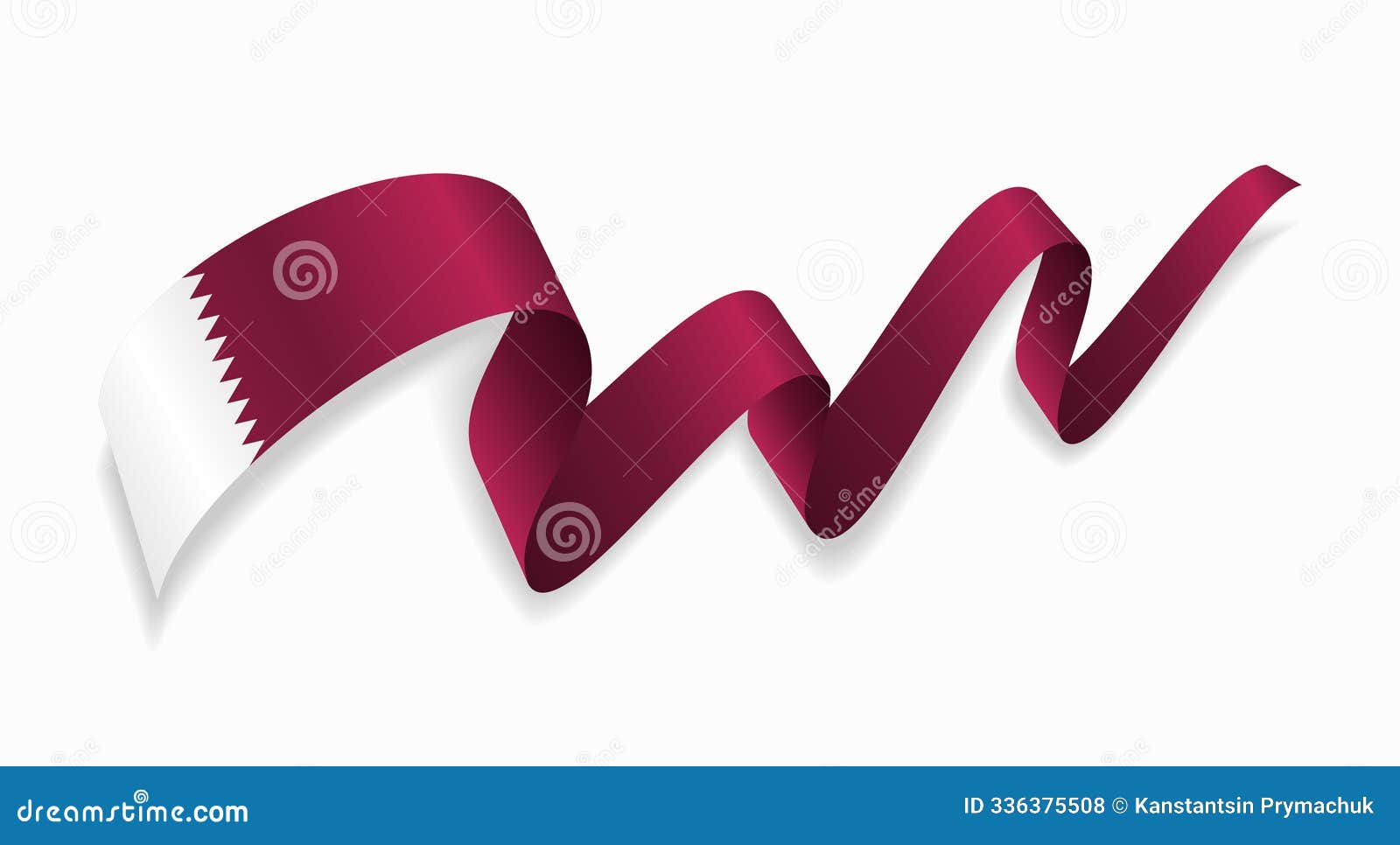 Qatari Flag Wavy Abstract Background. Vector Illustration. Stock ...