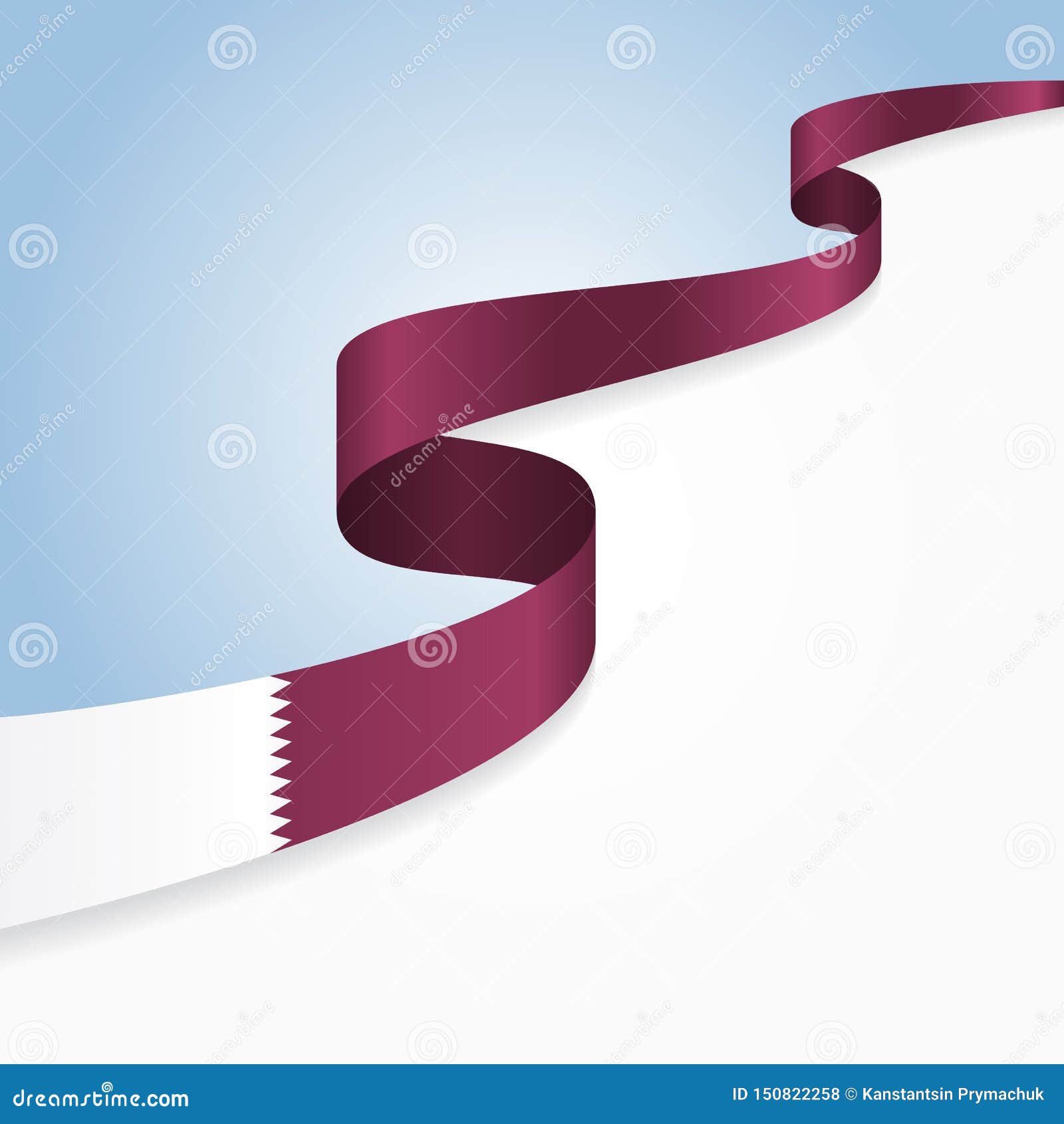 Qatari Flag Wavy Abstract Background. Vector Illustration. Stock Vector ...