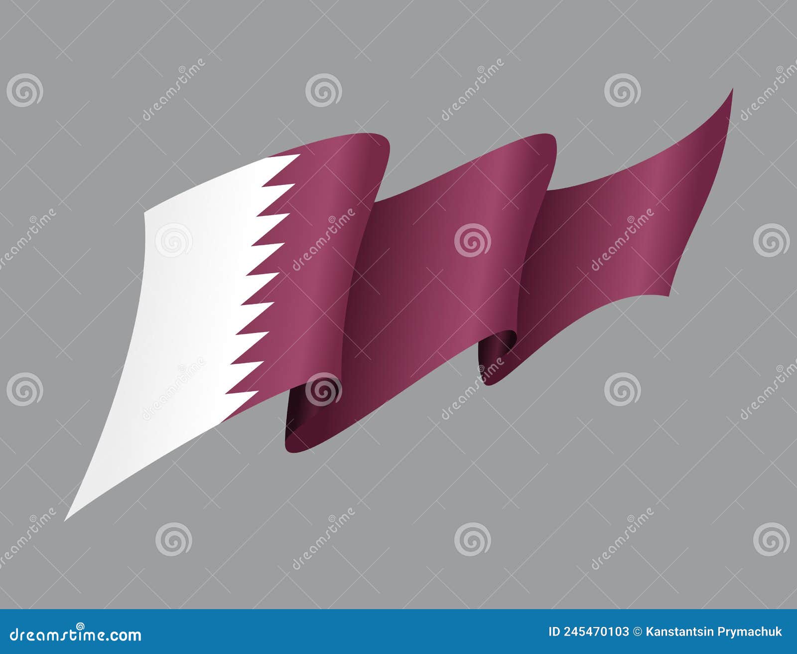 Qatari Flag Wavy Abstract Background. Vector Illustration. Stock Vector ...