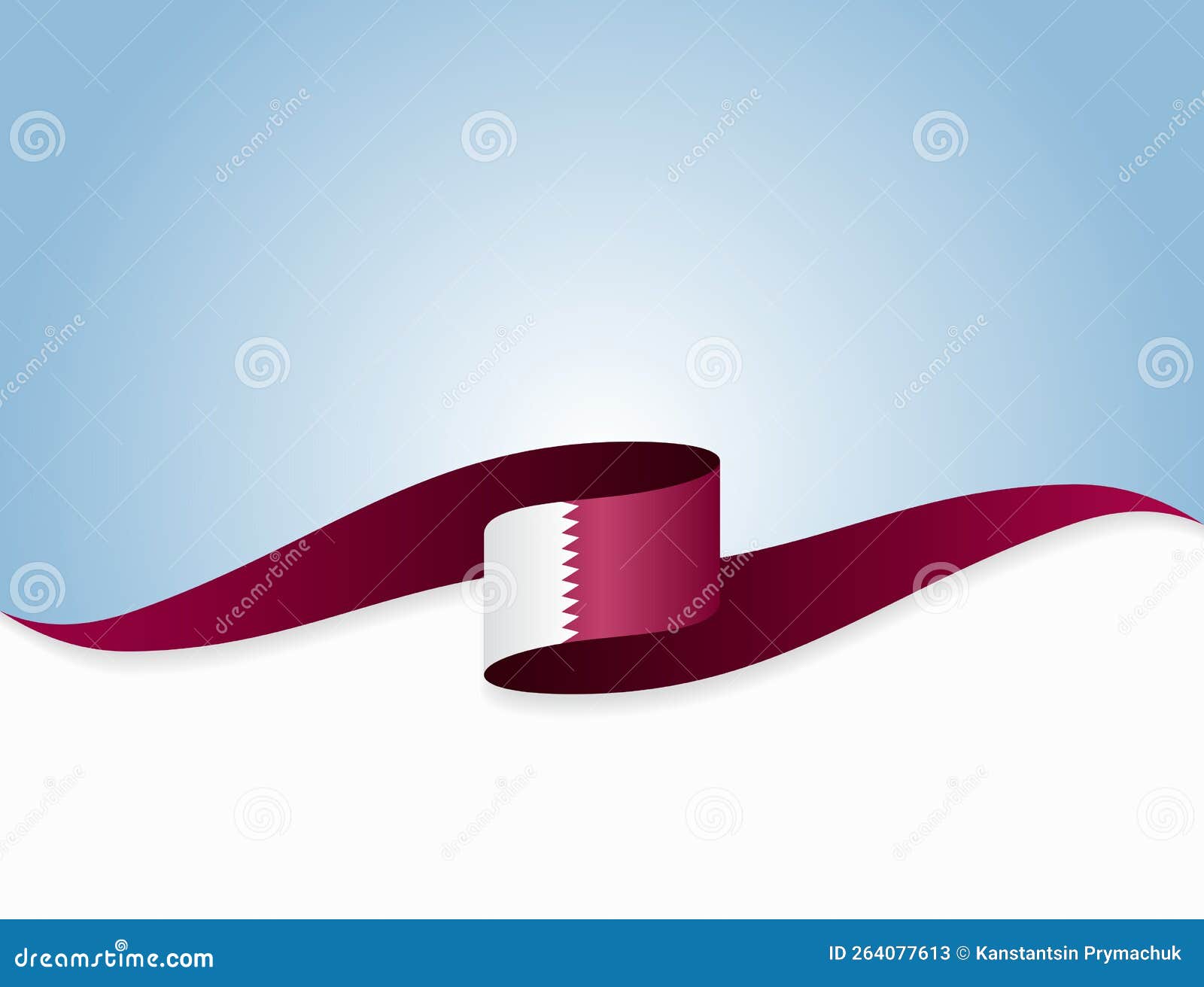 Qatari Flag Wavy Background Layout. Vector Illustration. Stock Vector ...