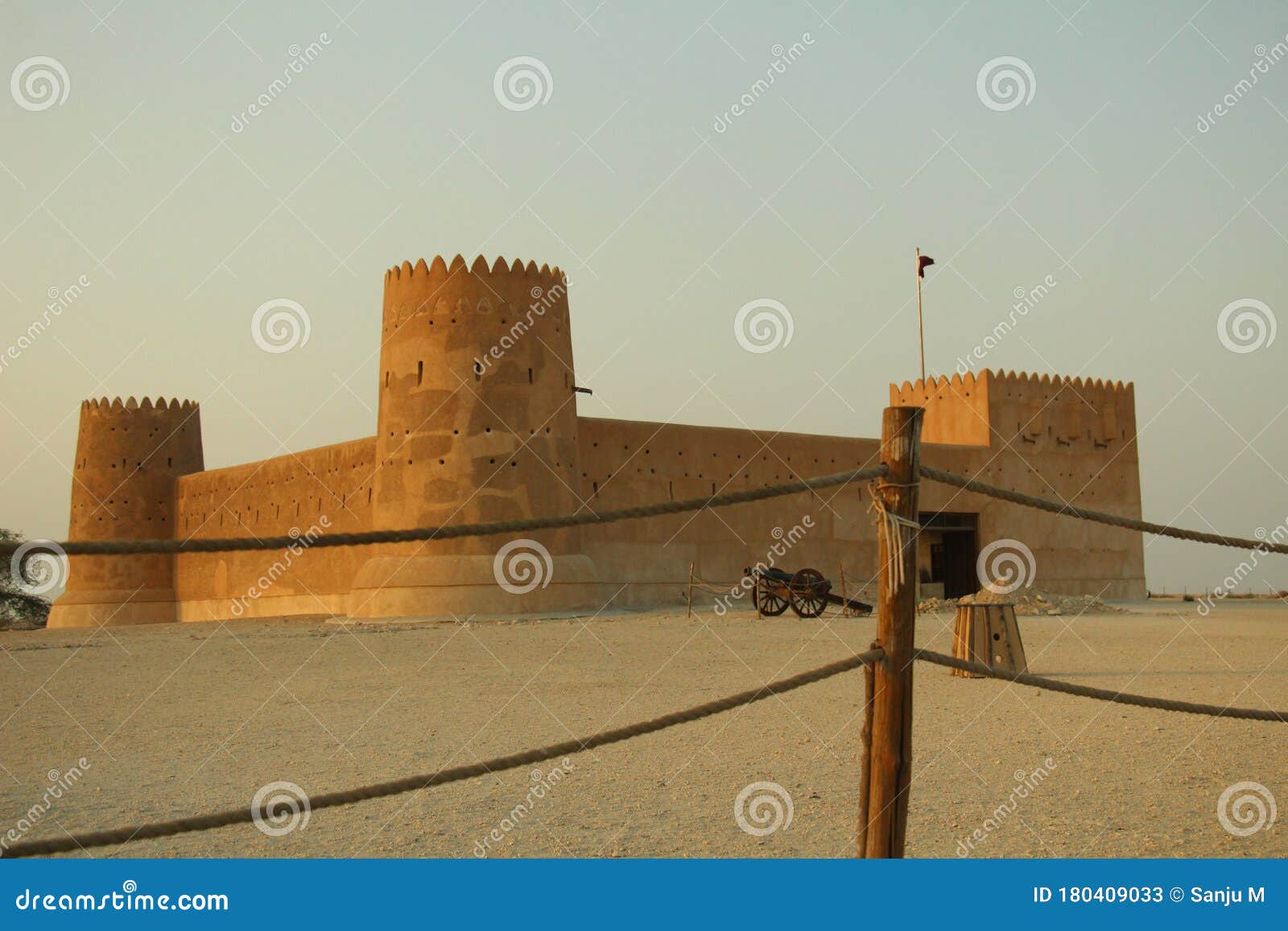 Qatat Fort White Stone and Lime Construction Stock Image - Image of ...