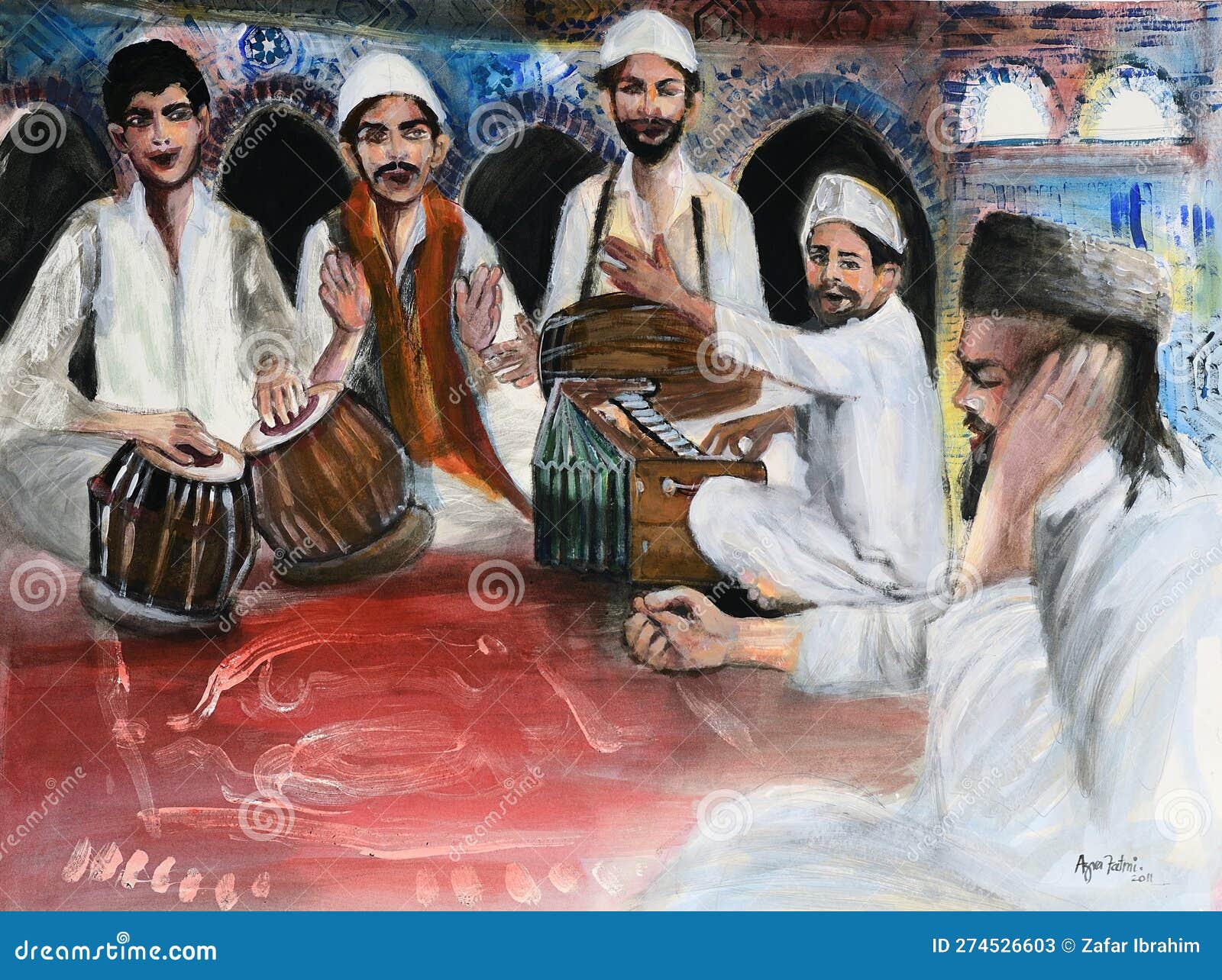 Qawwali Stock Illustrations – 4 Qawwali Stock Illustrations, Vectors ...