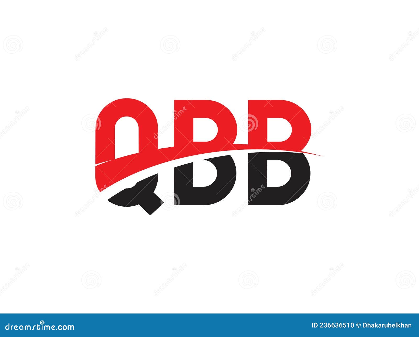 QBB Letter Initial Logo Design Vector Illustration Stock Vector ...