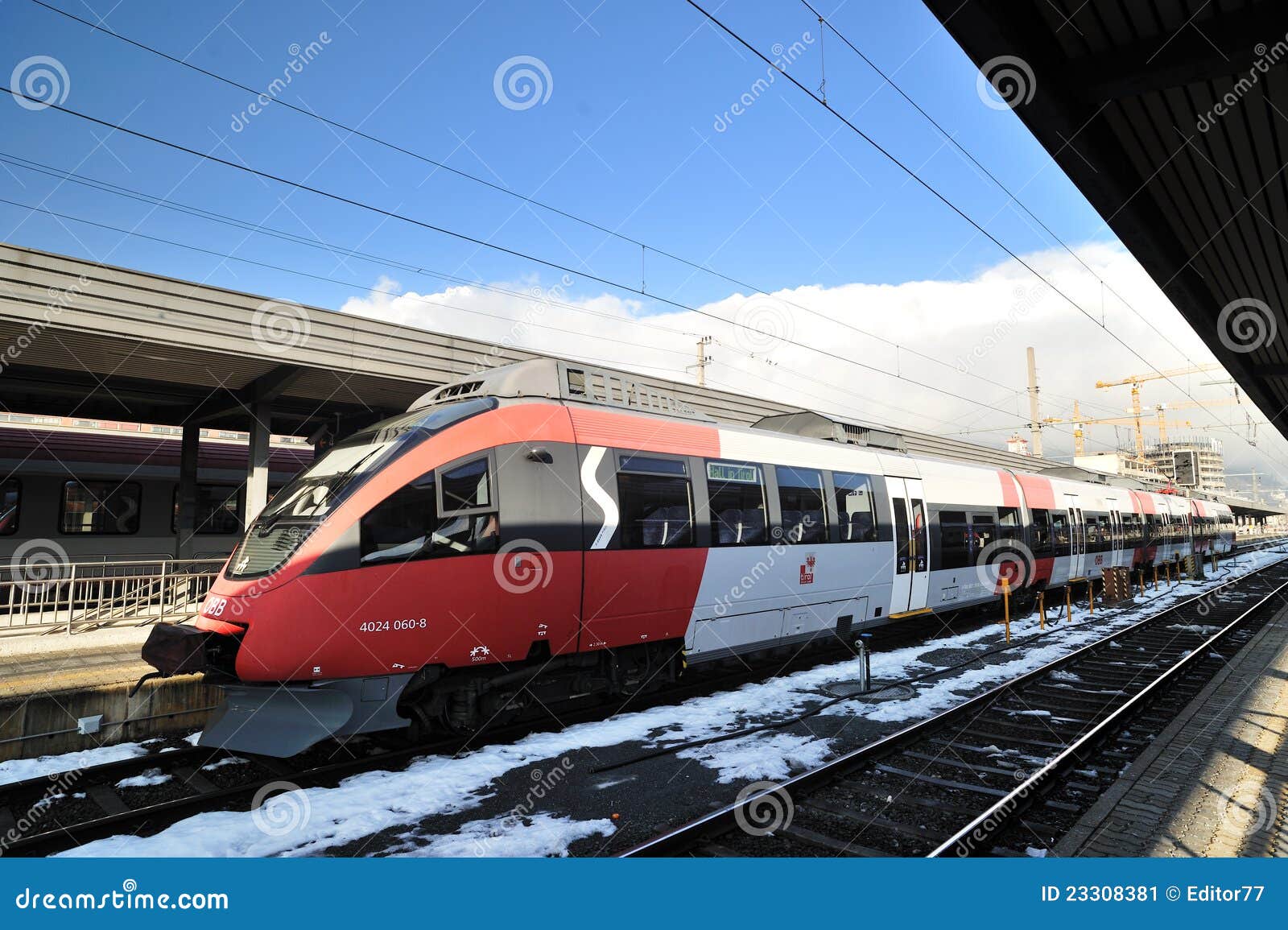 QBB Local Speed Modern Train in Austria Editorial Photo - Image of ...