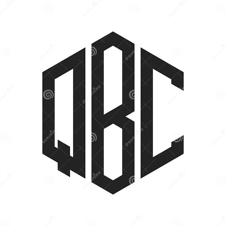 QBC Logo Design. Initial Letter QBC Monogram Logo Using Hexagon Shape ...