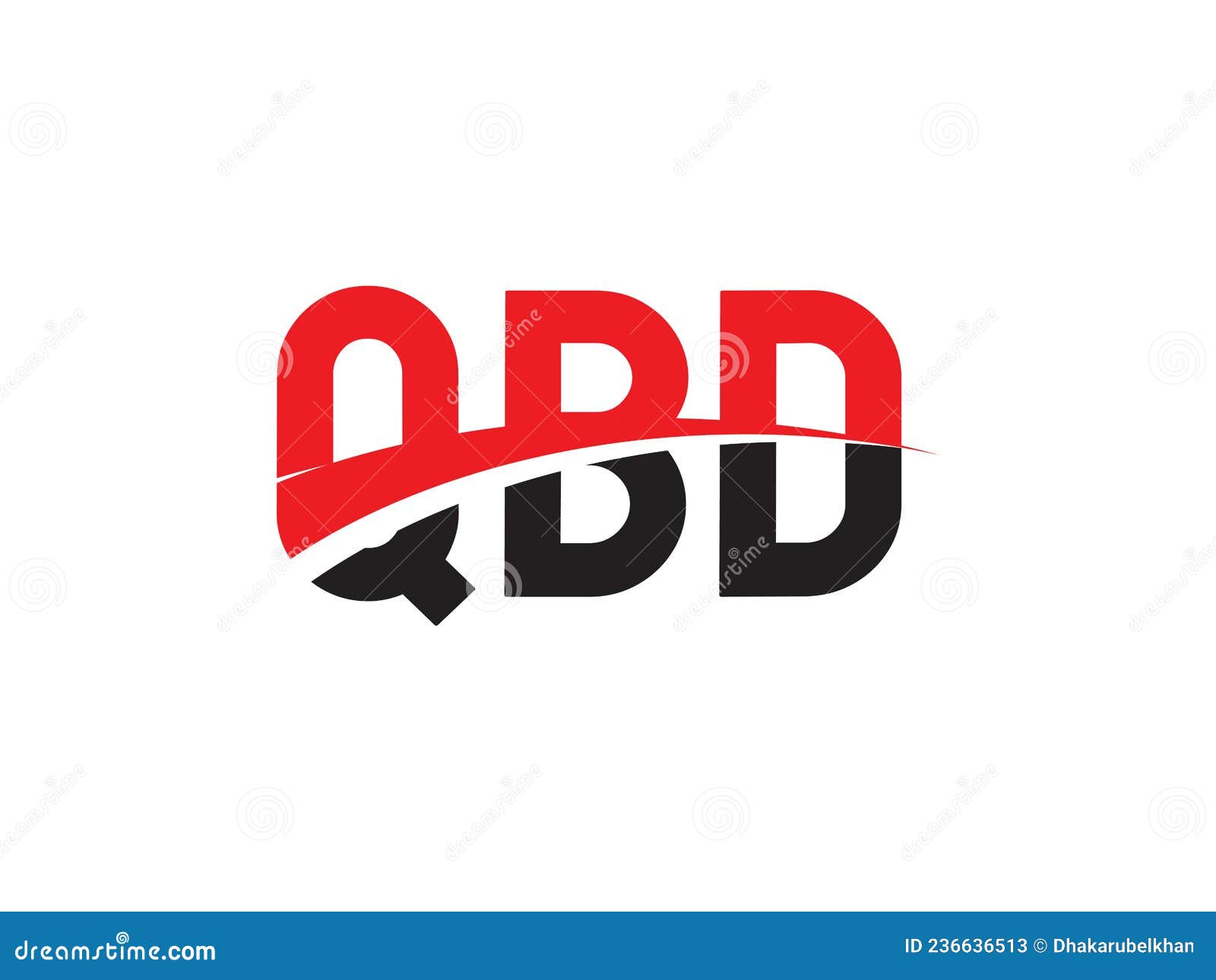 QBD Letter Initial Logo Design Vector Illustration Stock Vector ...