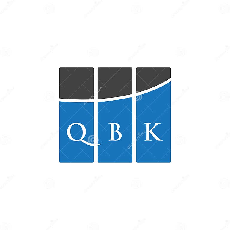 QBK Letter Logo Design on WHITE Background. QBK Creative Initials ...