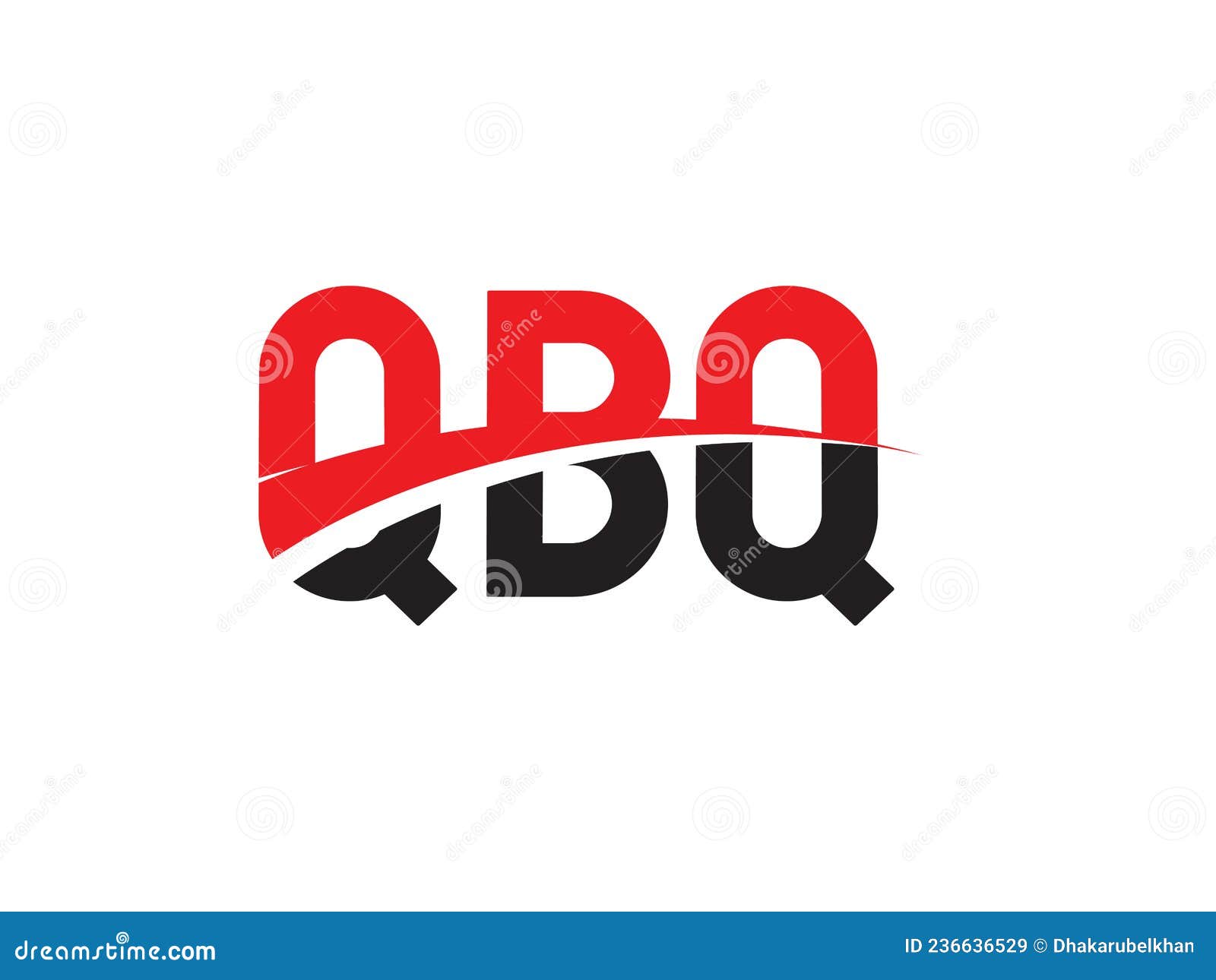 QBQ Letter Initial Logo Design Vector Illustration Stock Vector ...