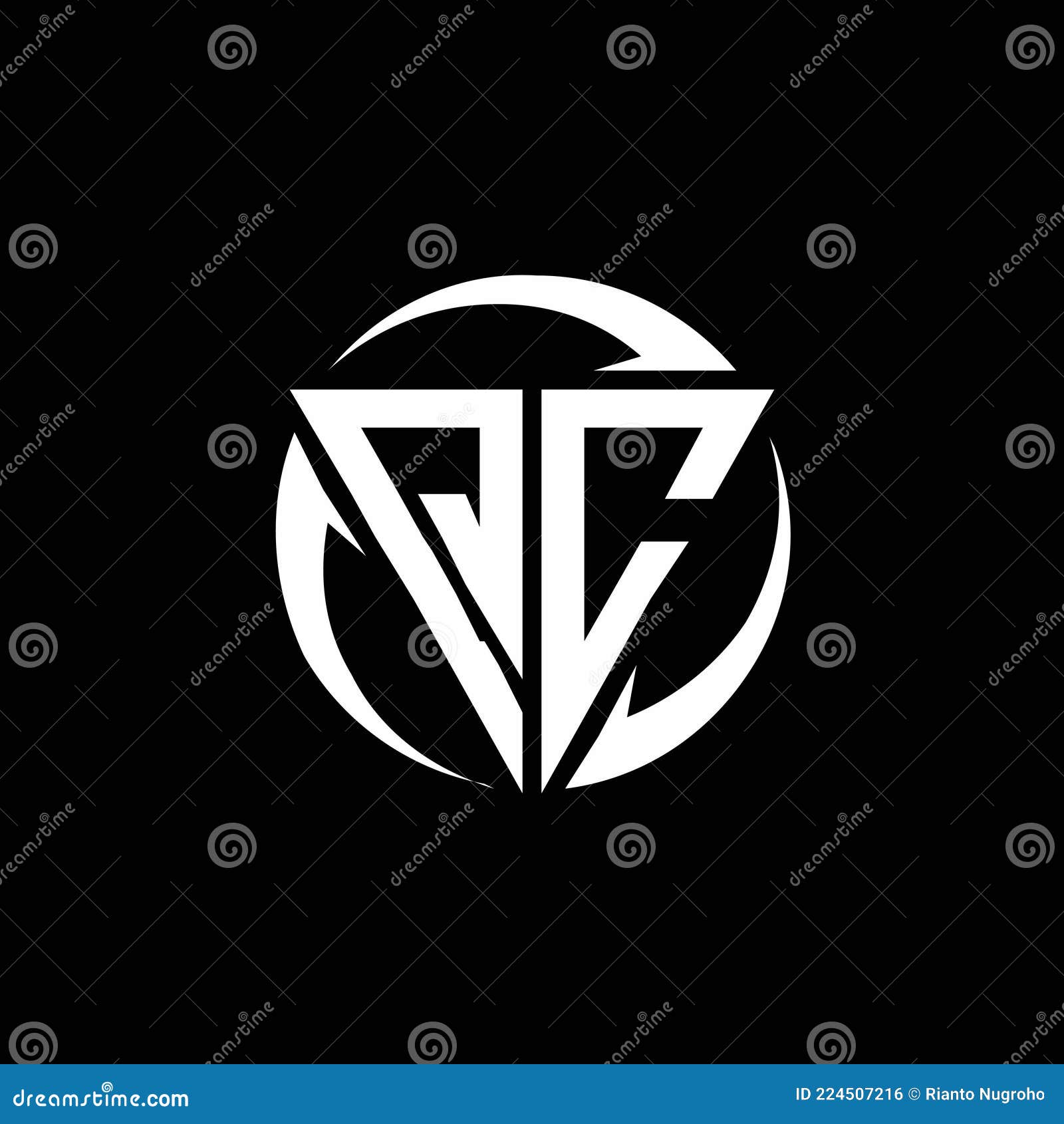 QC Logo Monogram Design Template Stock Vector - Illustration of ...