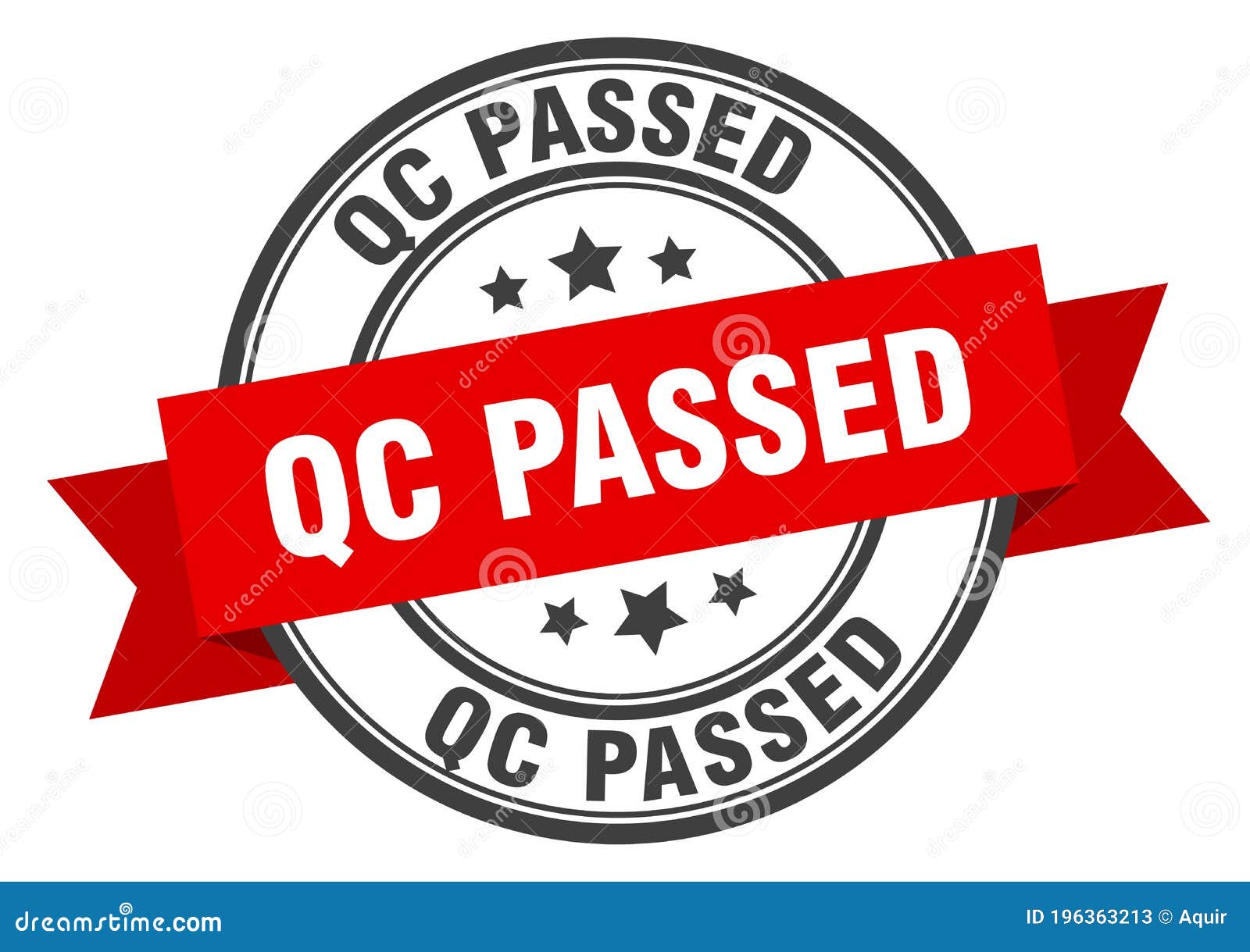 Qc Passed Label Sign. Round Stamp. Band. Ribbon Stock Vector ... Qc Passed Label Sign. Round Stamp. Band. Ribbon Stock Vector ...