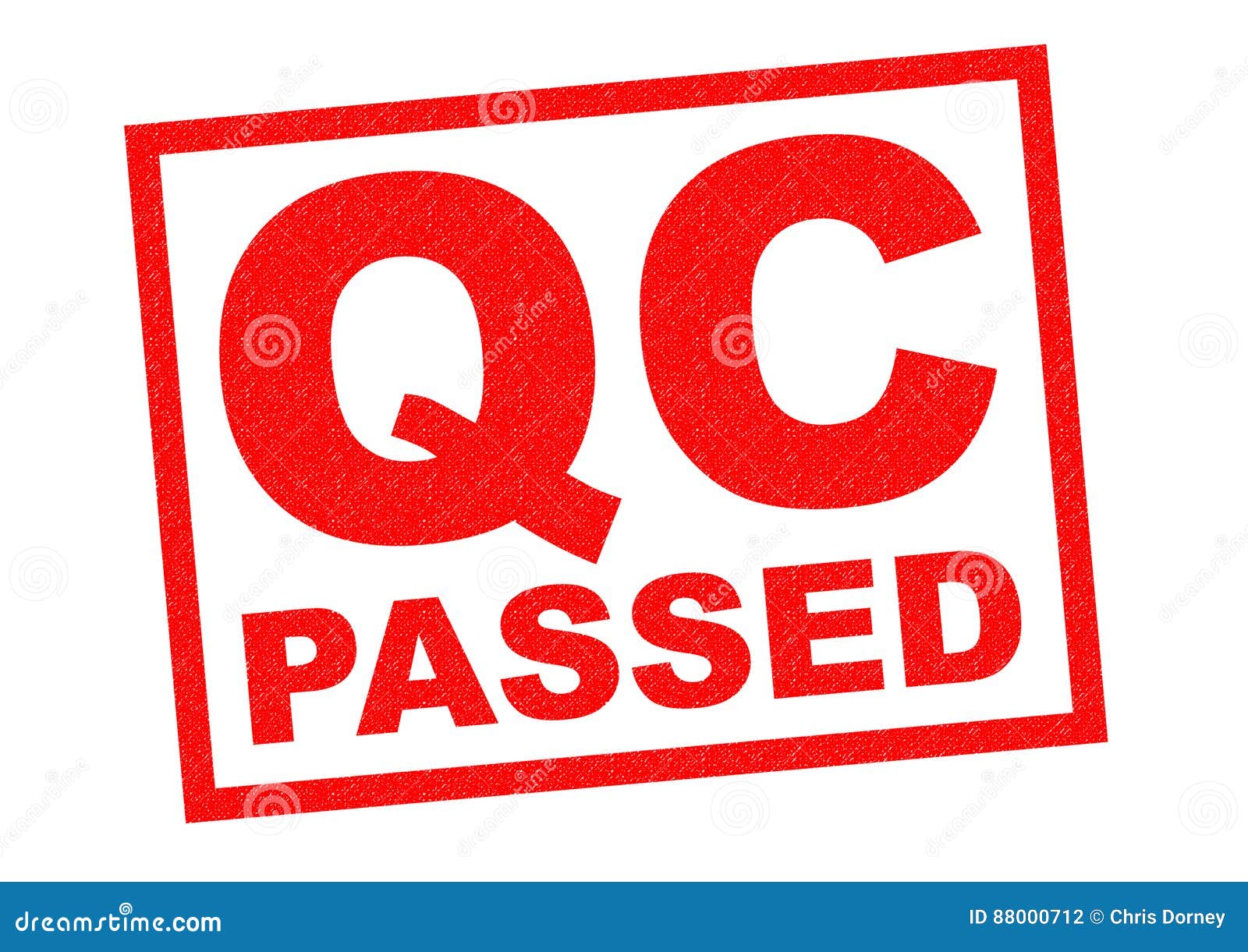 QC PASSED stock illustration. Illustration of confirm - 88000712