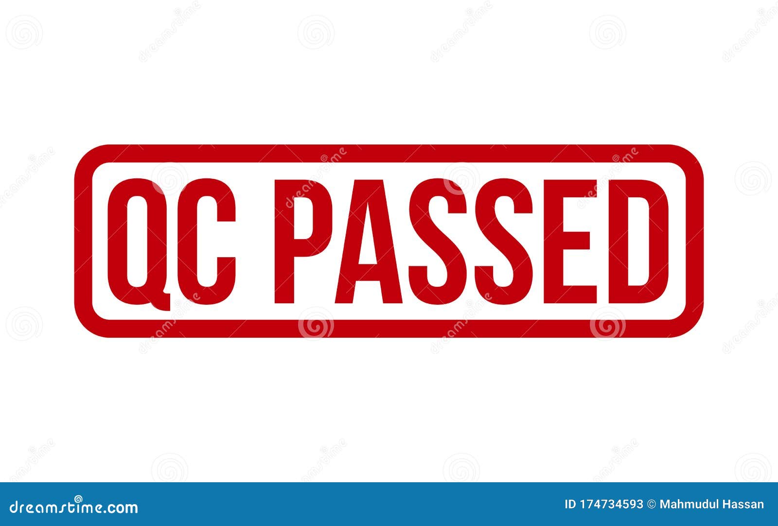 QC Passed Rubber Stamp. Red QC Passed Rubber Grunge Stamp Seal Vector ...