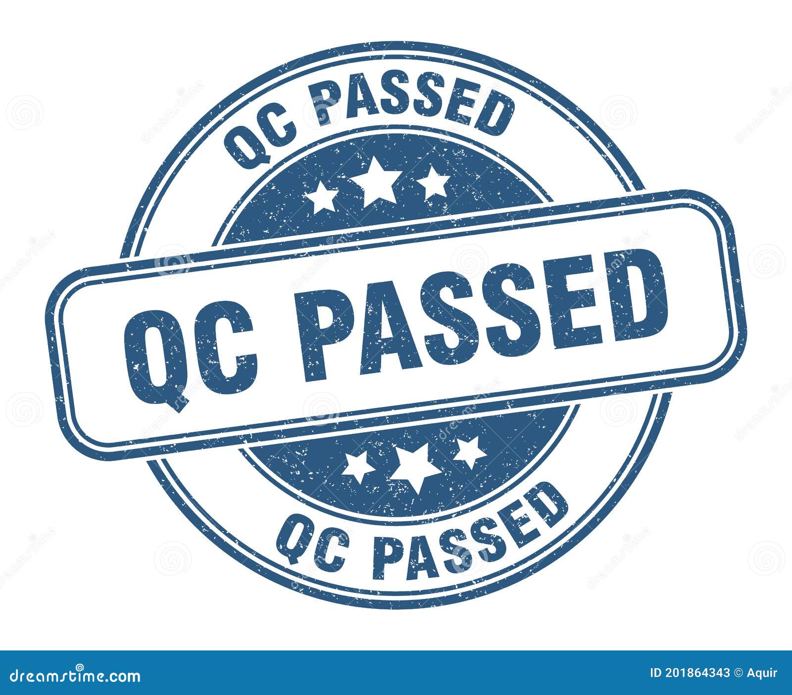 Qc Passed Stamp. Qc Passed Label. Round Grunge Sign Stock Vector ...