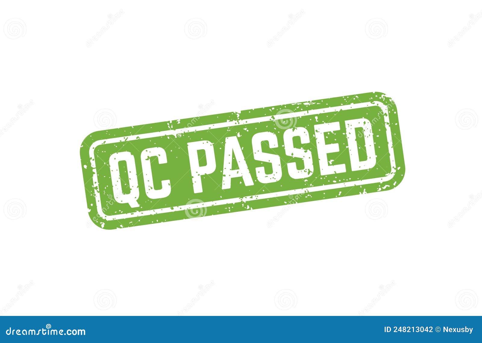 Qc Passed Stamp, Vector Design Stock Vector - Illustration of texture ...