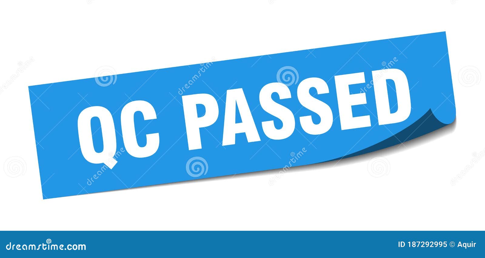 Qc Passed Sticker. Qc Passed Square Isolated Sign Stock Vector ...