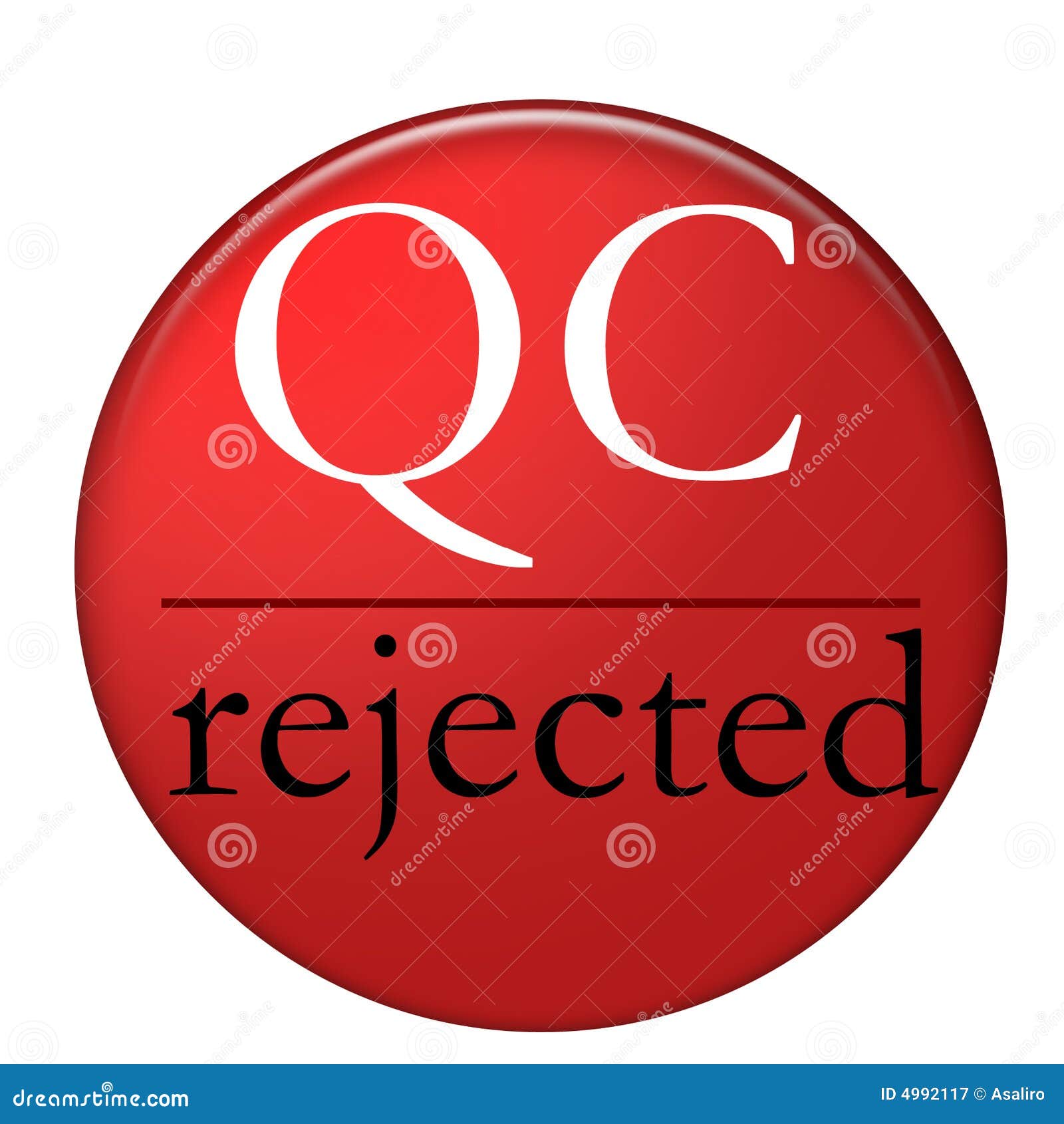 QC Rejected stock illustration. Illustration of accepts - 4992117