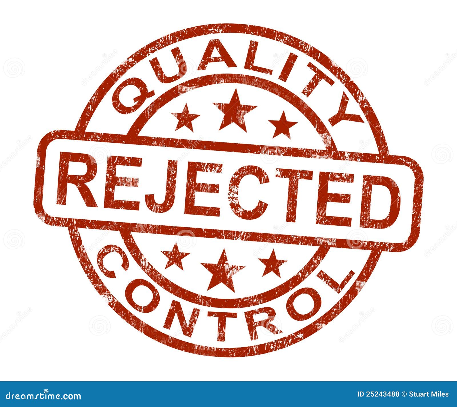 Qc Rejected Stamp Shows Disallowed and Failed Product Stock ...