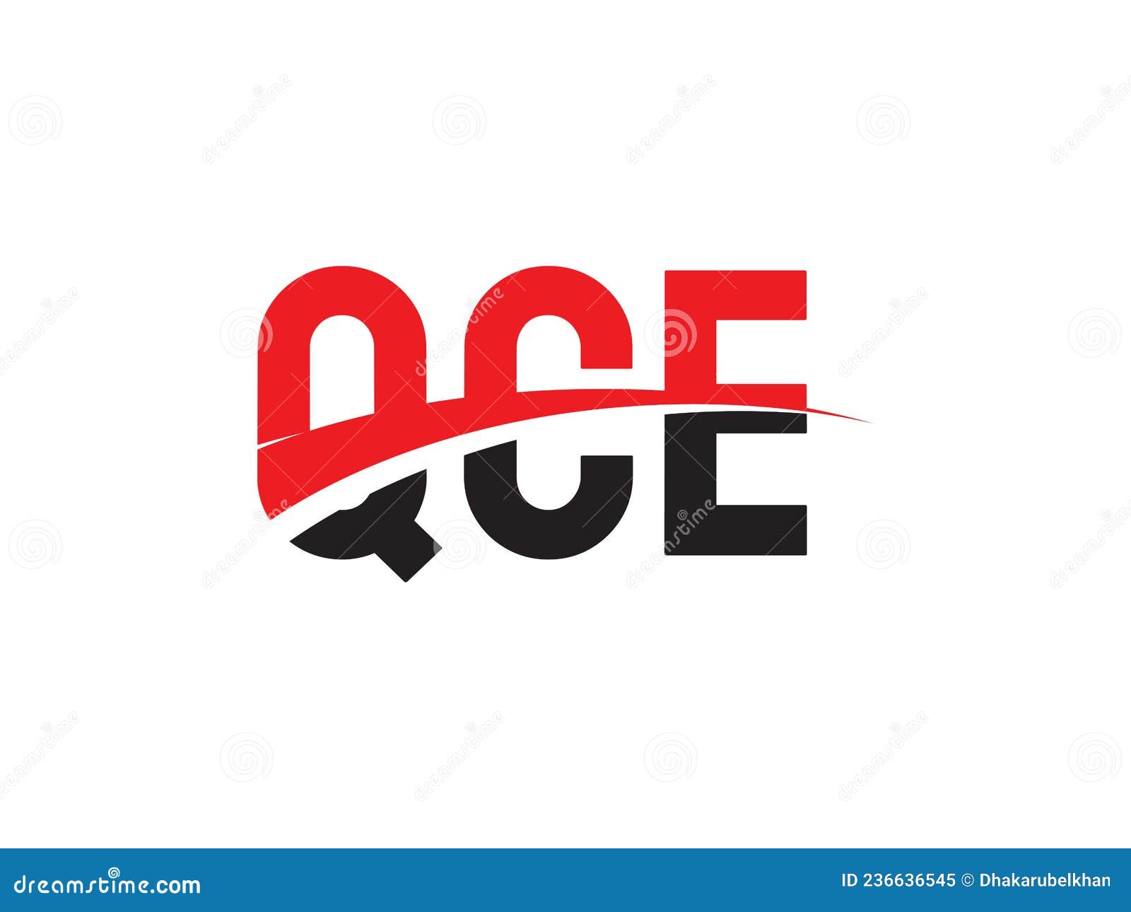 QCE Letter Initial Logo Design Vector Illustration Stock Vector ...