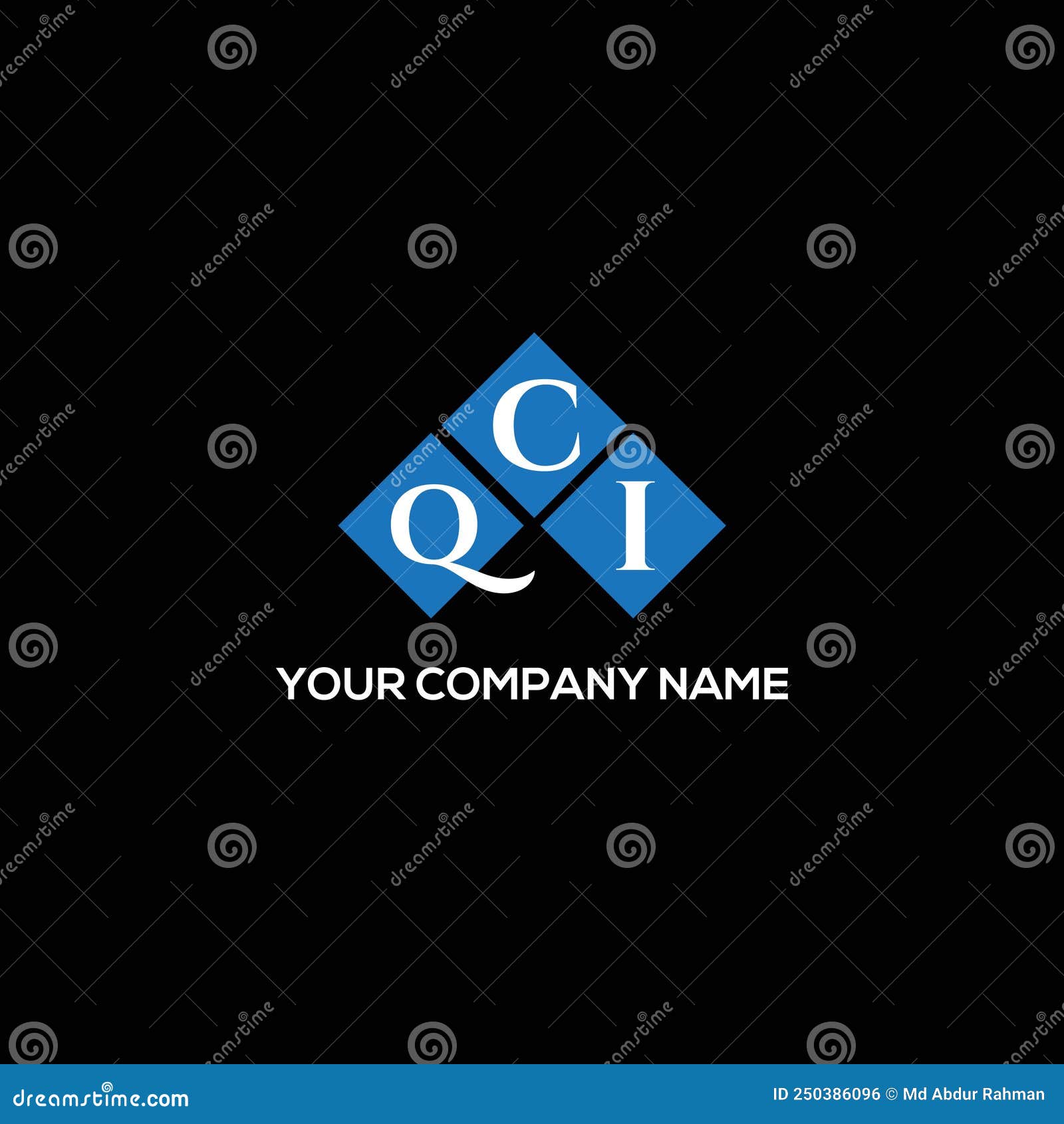 QCI Letter Logo Design on WHITE Background. QCI Creative Initials ...