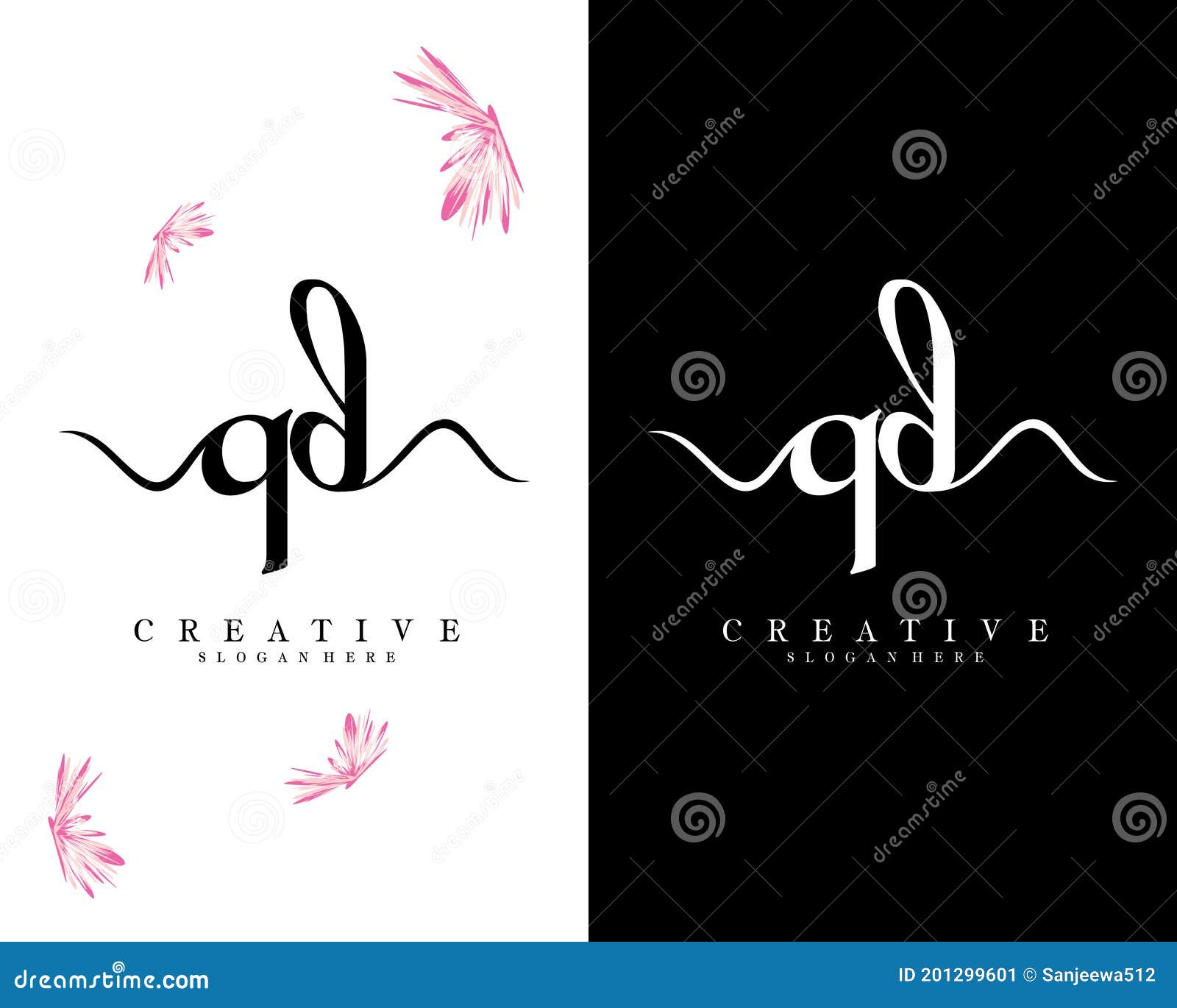 Creative Script Letter Fn, Nf Logo Design Vector | CartoonDealer.com ...