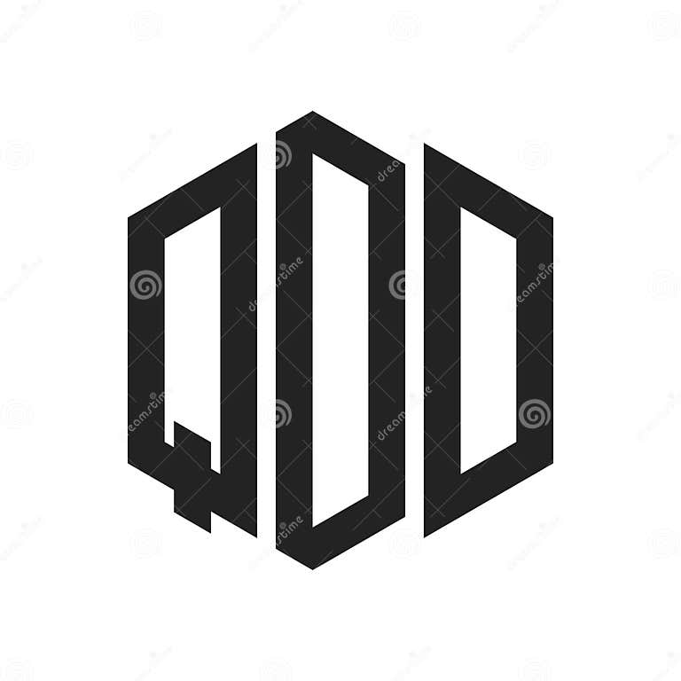 QDD Logo Design. Initial Letter QDD Monogram Logo Using Hexagon Shape ...