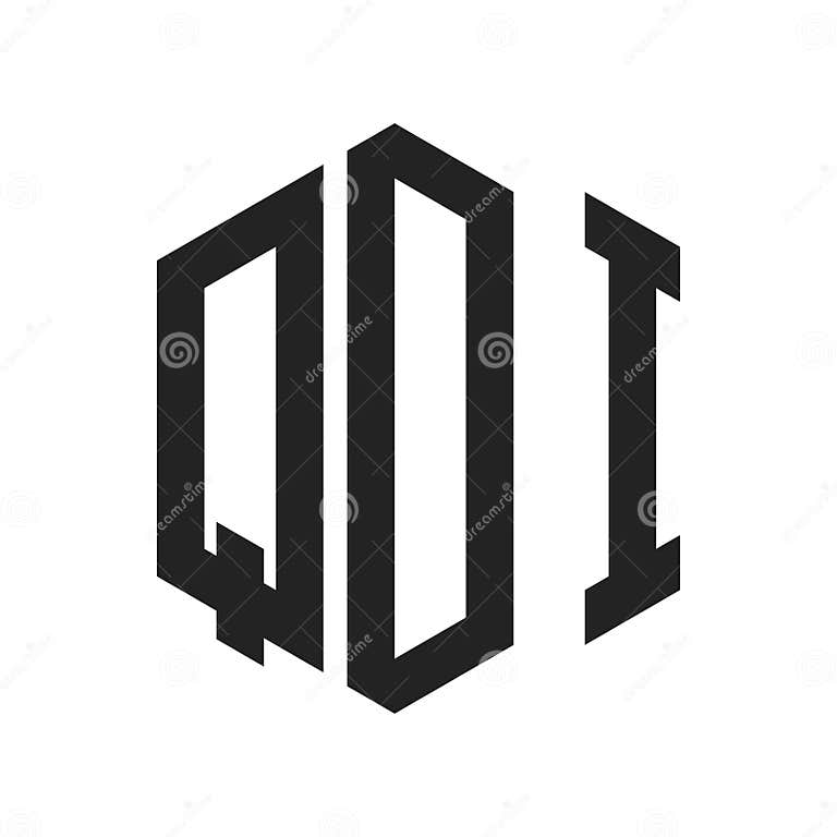 QDI Logo Design. Initial Letter QDI Monogram Logo Using Hexagon Shape ...