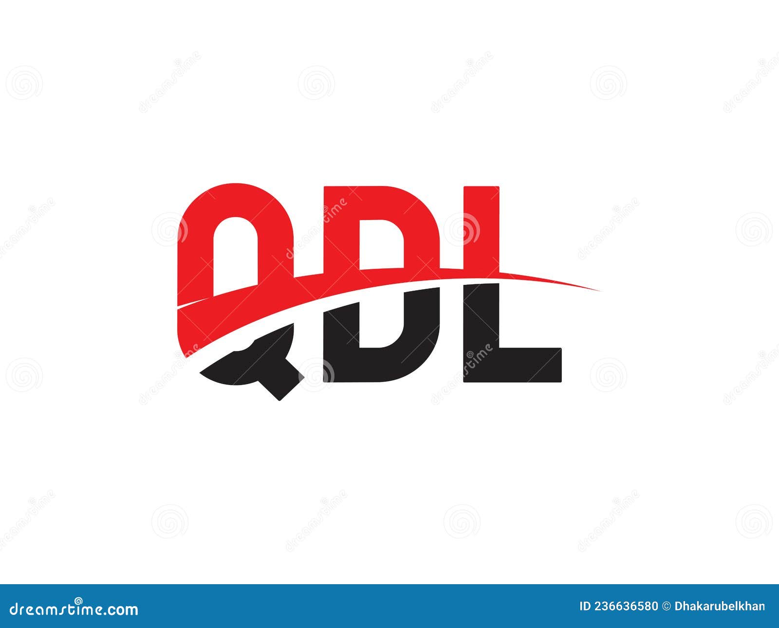 QDL Letter Initial Logo Design Vector Illustration Stock Vector ...