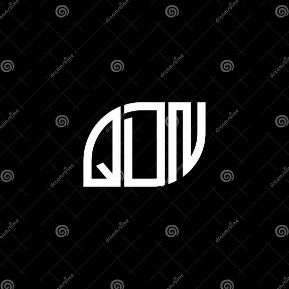 QDN Letter Logo Design on Black Background.QDN Creative Initials Letter ...