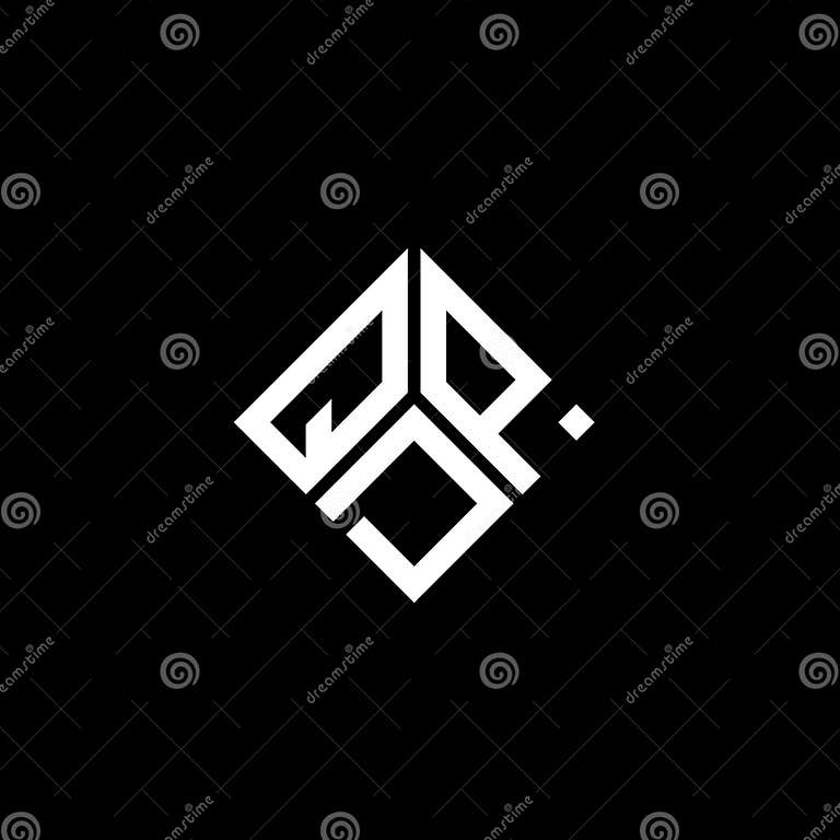 QDP Letter Logo Design on Black Background. QDP Creative Initials ...