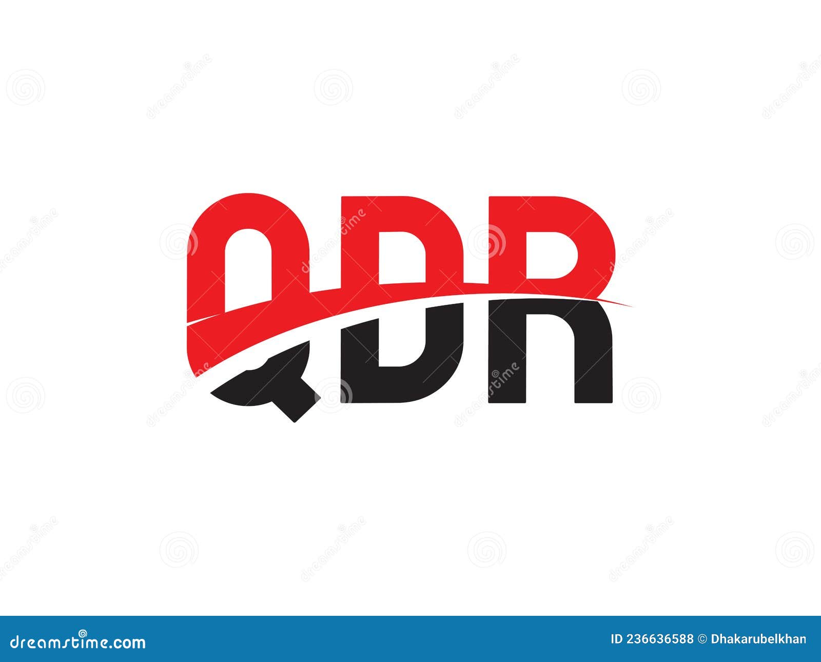 QDR Letter Initial Logo Design Vector Illustration Stock Vector ...