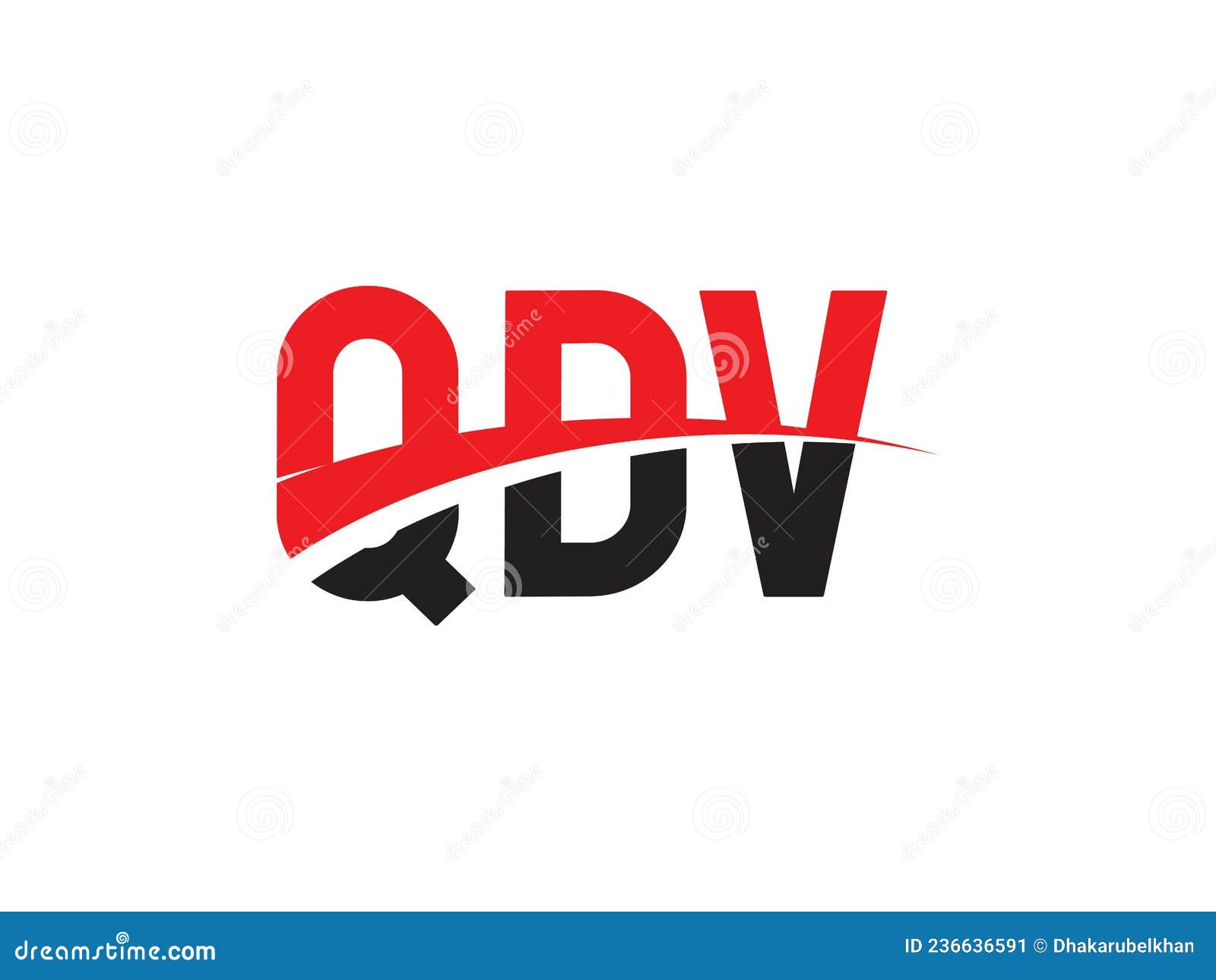QDV Letter Initial Logo Design Vector Illustration Stock Vector ...