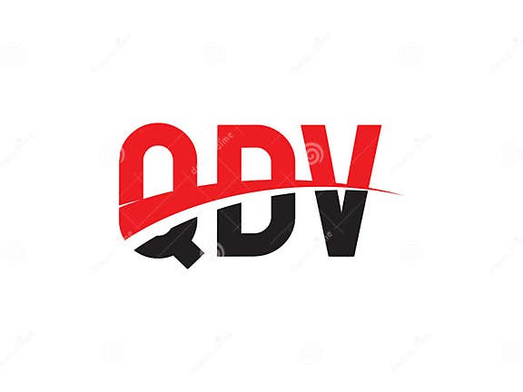 QDV Letter Initial Logo Design Vector Illustration Stock Vector ...