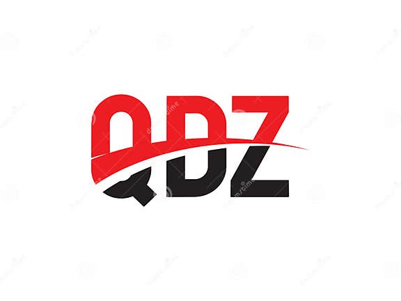 QDZ Letter Initial Logo Design Vector Illustration Stock Vector ...