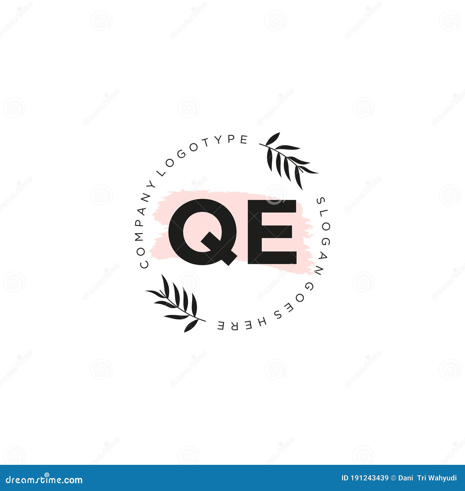 QE Letter Logo Icon Design Template Elements Stock Vector ...